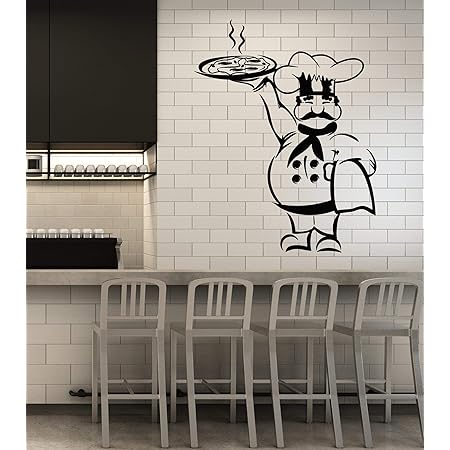 Amazon.com: Vinyl Wall Decal Pizza Italian Restaurant Pizzeria Italy ...