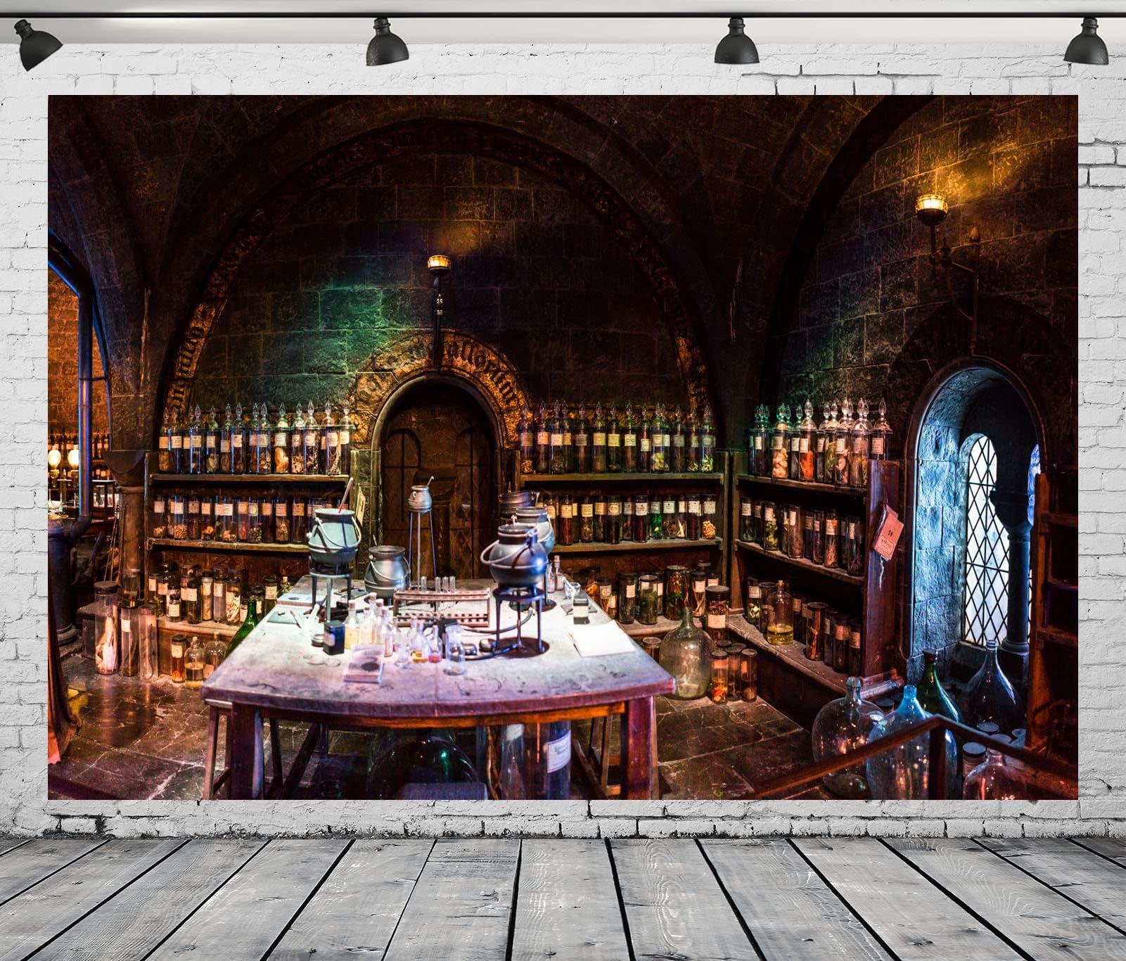 Amazon.com : BELECO 20x10ft Fabric Vintage Chemistry Lab Backdrop Magic ...