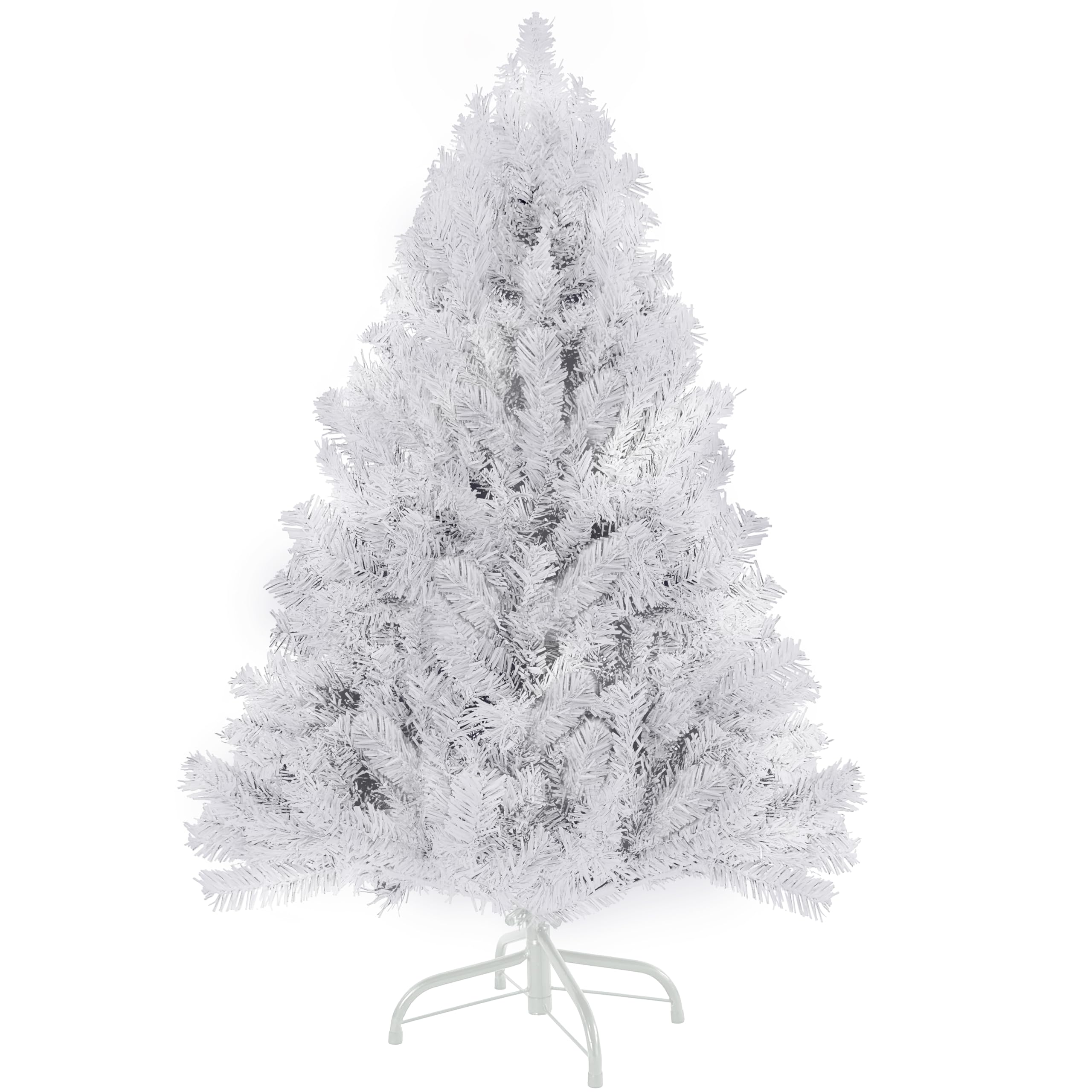 Amazon.com: 4ft White Christmas Tree - Premium Hinged Artificial Small ...