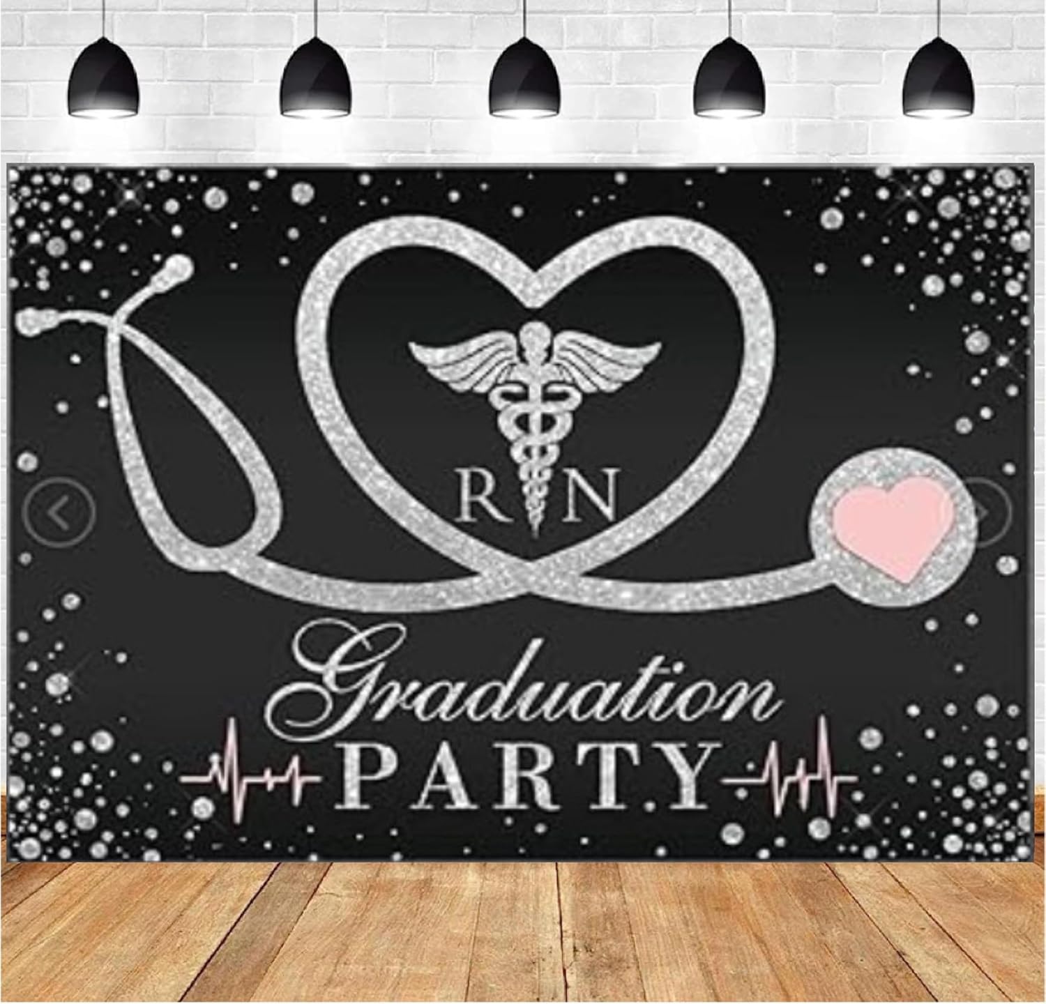 Amazon.com : 10x8 Feet Nurse Graduation Backdrop Nursing School Black ...