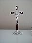 Amazon.com: Calculs Metal & Wood Crucifix Table Cross - Catholic Table ...