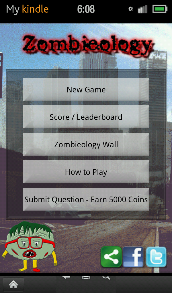 Zombieology - Zombie Trivia - App on Amazon Appstore