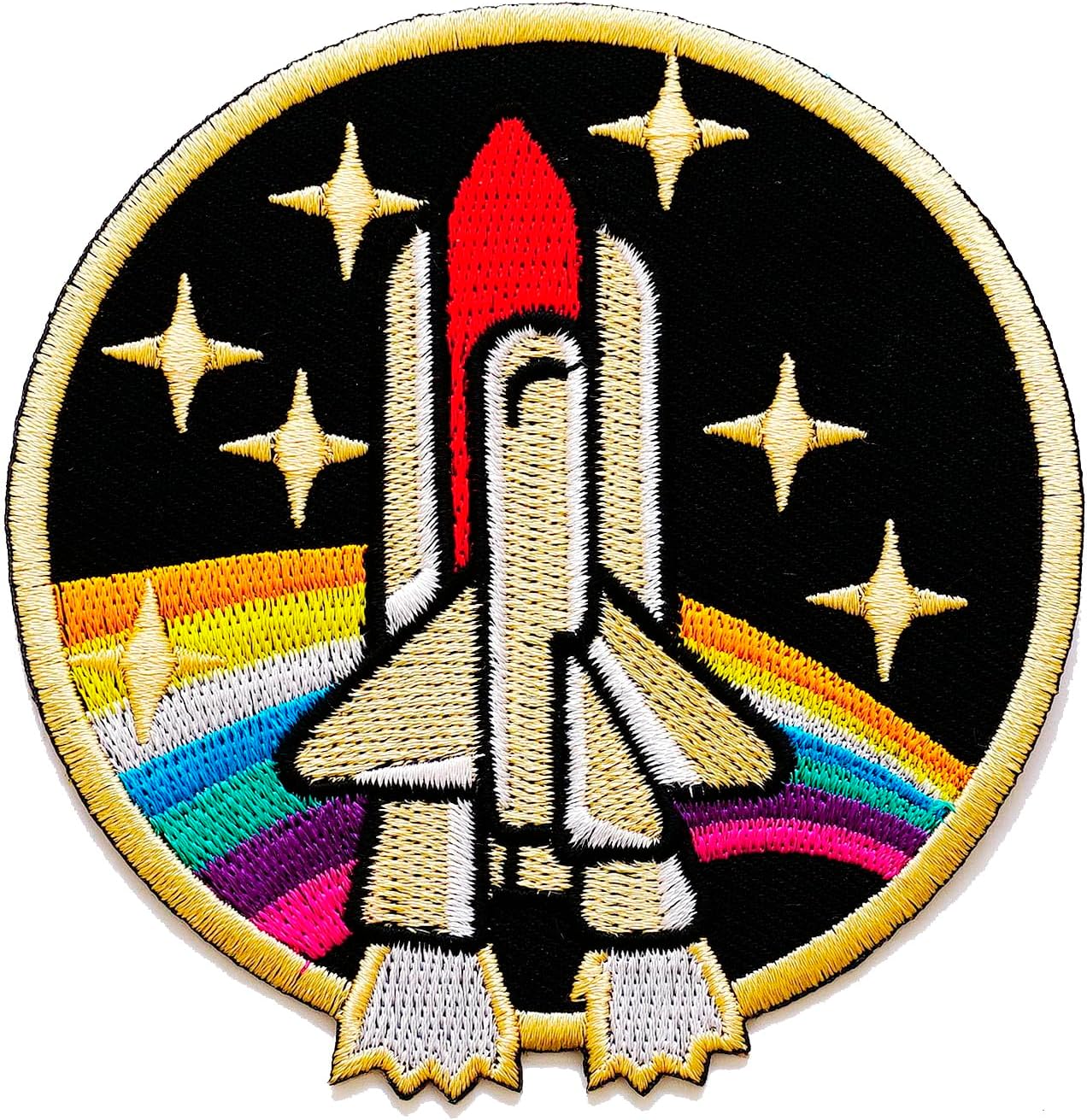 Amazon.com: Spaceship Space Shuttle Embroidered Iron on Patch Applique ...