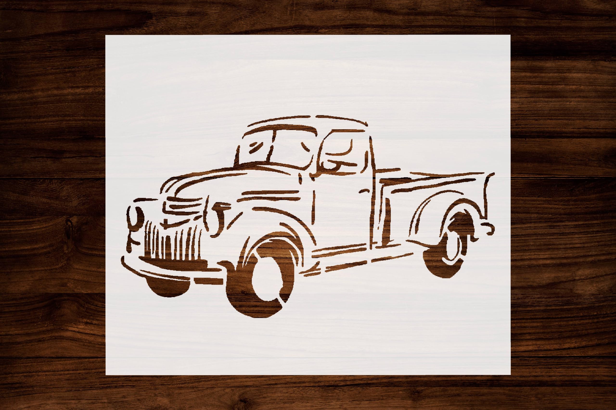 Vintage Truck Stencil Rustic Vintage Truck Rub On Transfers