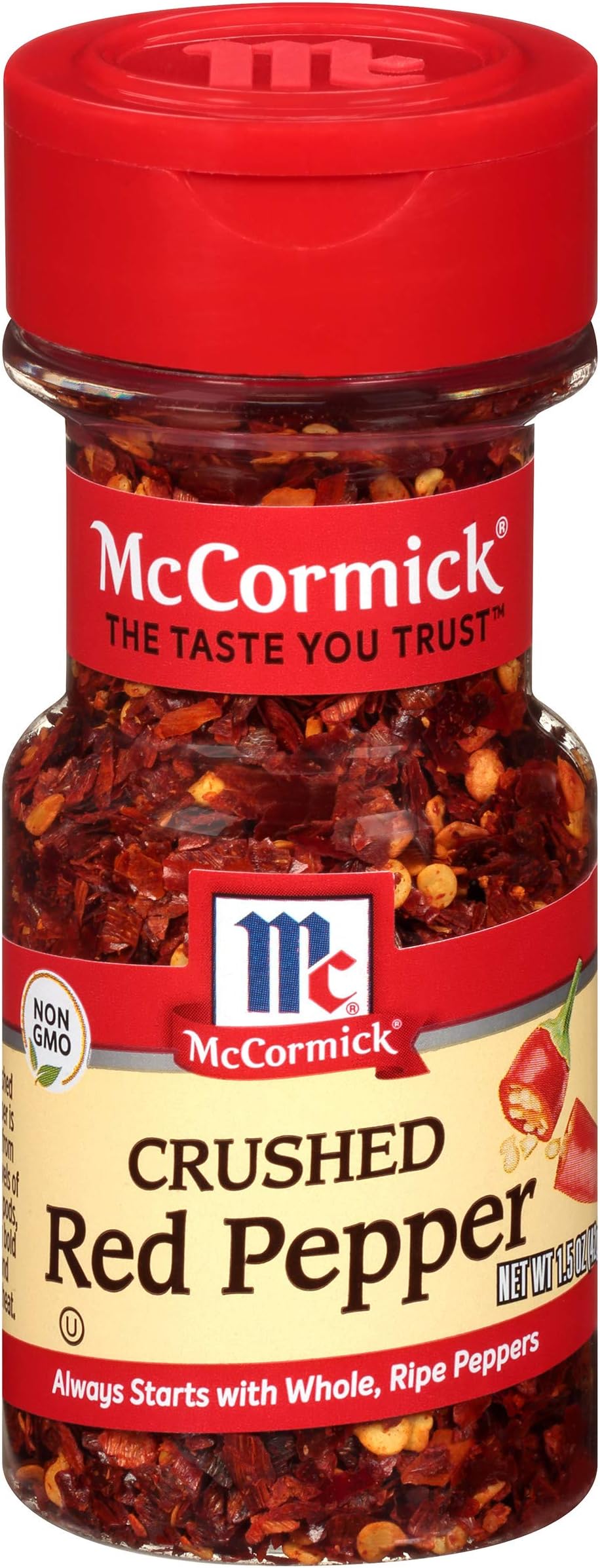 Amazon.com : McCormick Crushed Red Pepper, 13 oz : Ground Peppers ...