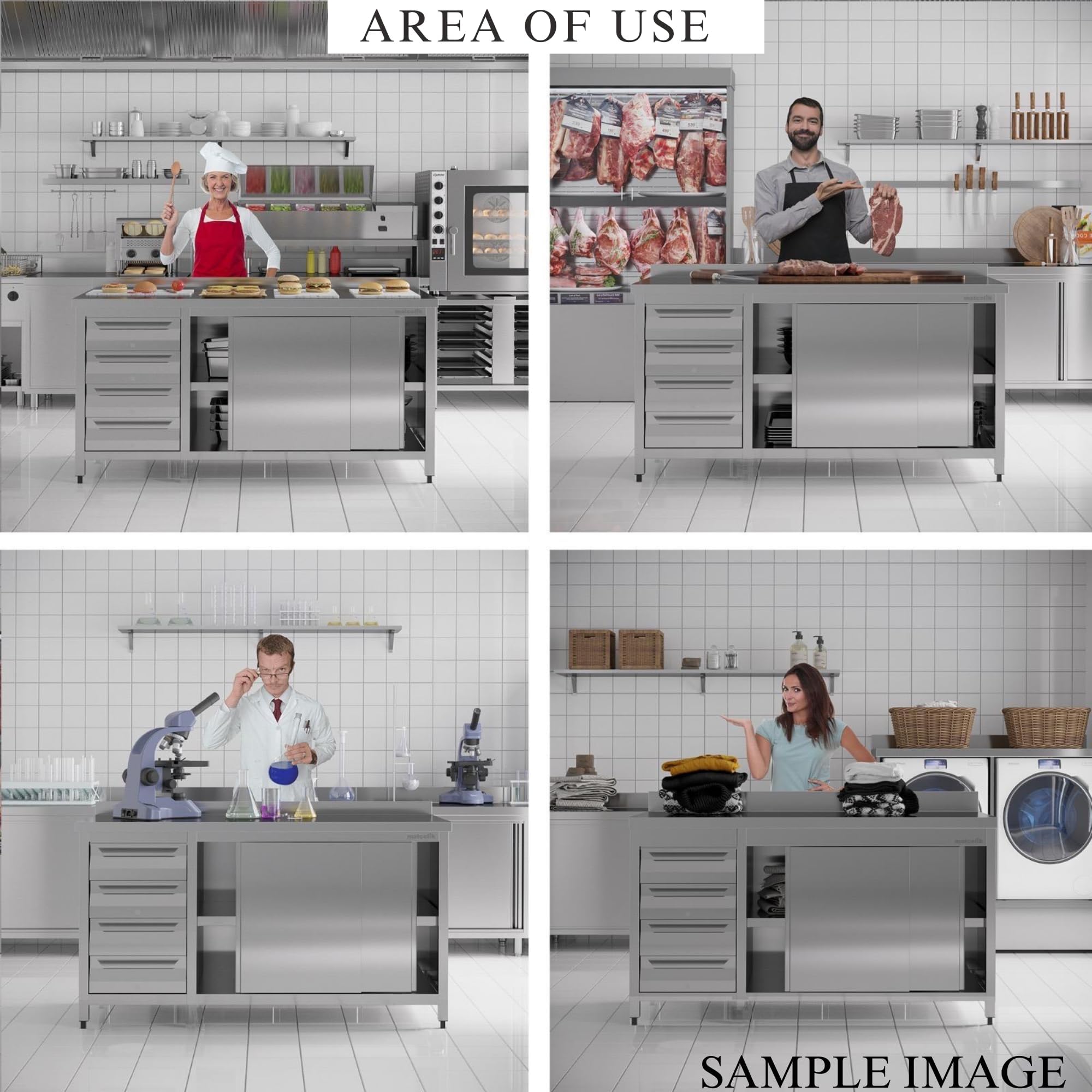 Chef Prep Station On Wheels NUUK Deluxe 30IN Outdoor Kitchen Station,