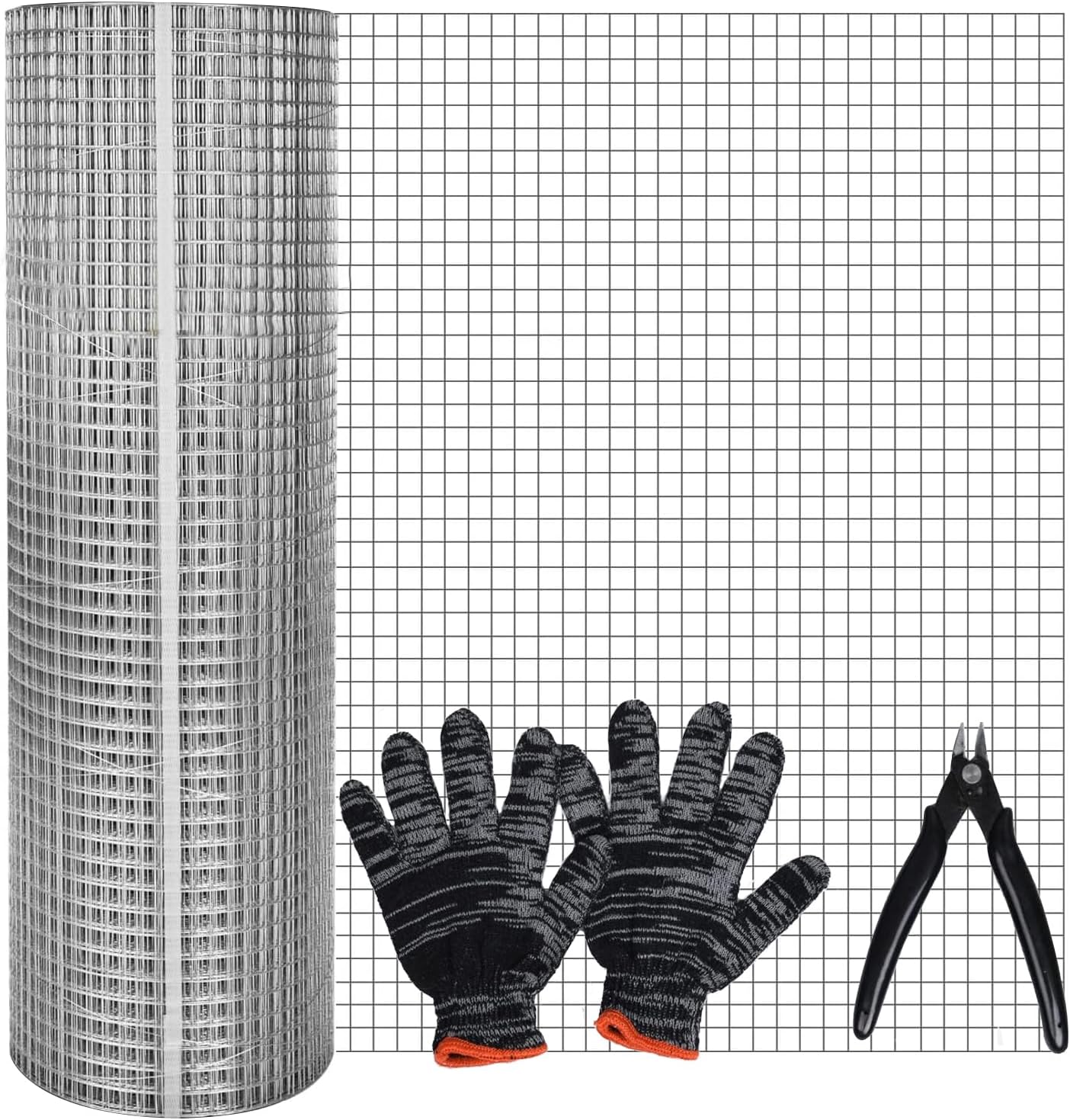 ACEBON Rodent Mesh, 20cm x 6M Galvanized Wire Metal Mesh Hardware Cloth ...