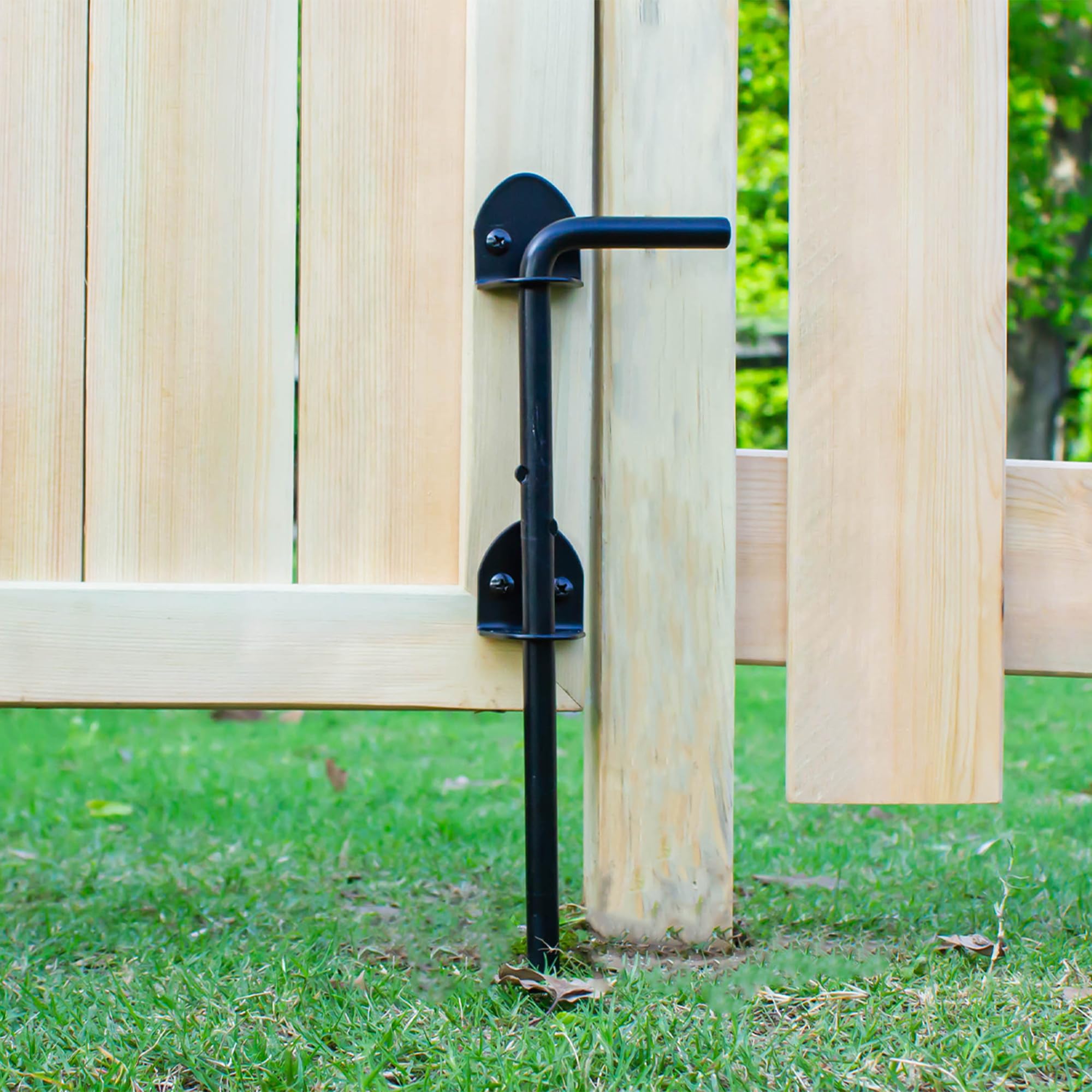 12" Cane Bolt Heavy-Duty Drop Rod For Gate, Gate Ground Latch