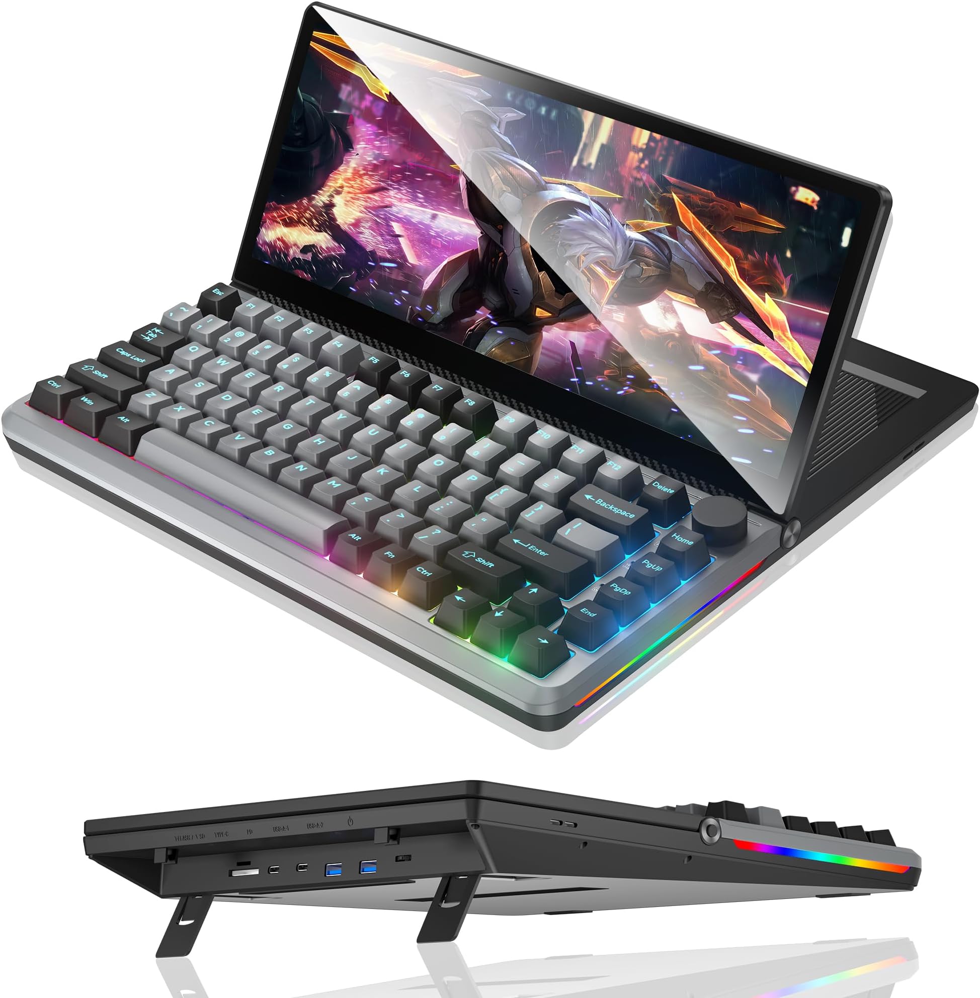 Amazon.com: Maxfree K3 Mechanical Keyboard with Touchscreen 82 Keys ...