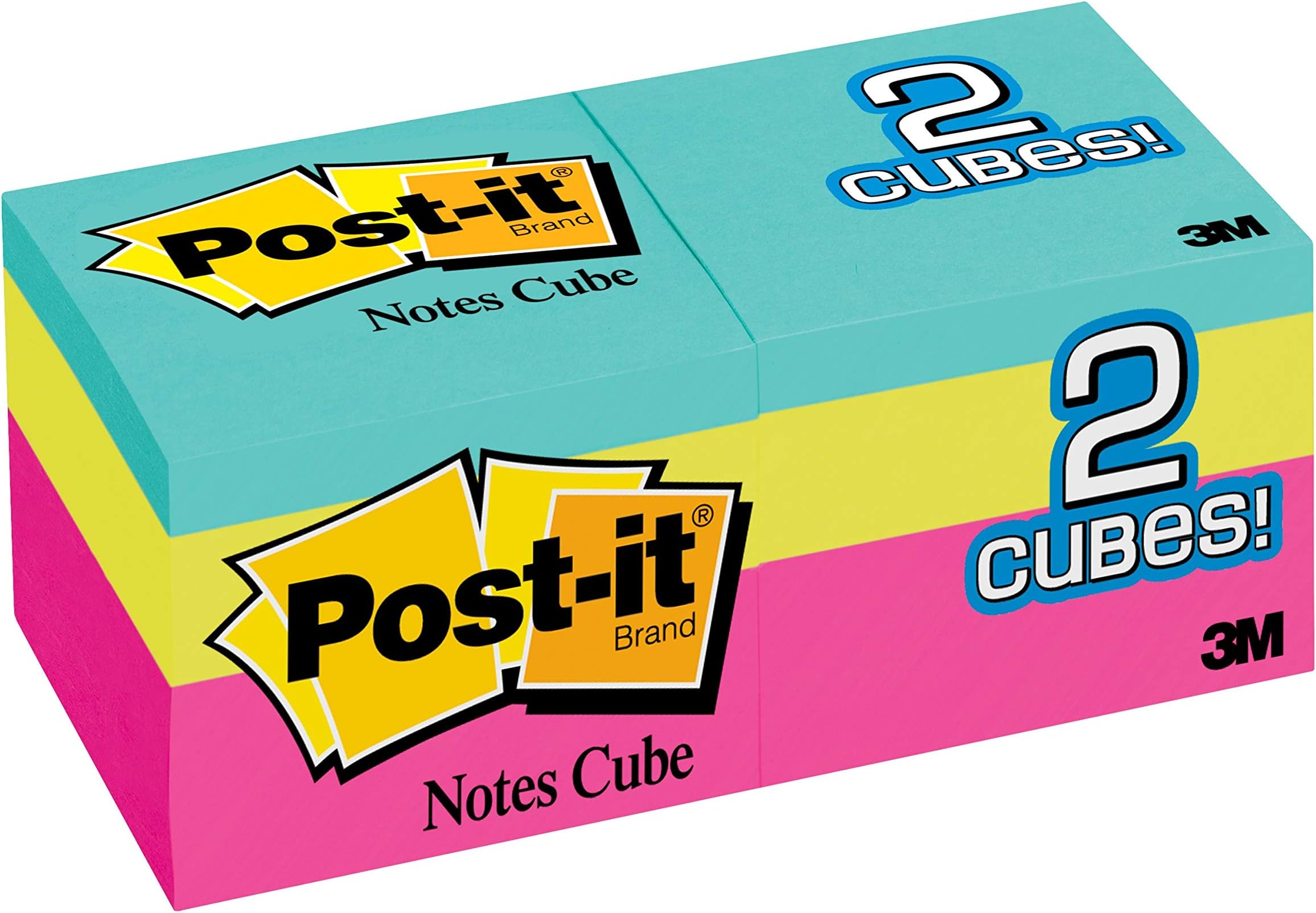 Amazon.com : Post-it Notes, 2x2 in, 2 Cubes, America's #1 Favorite ...