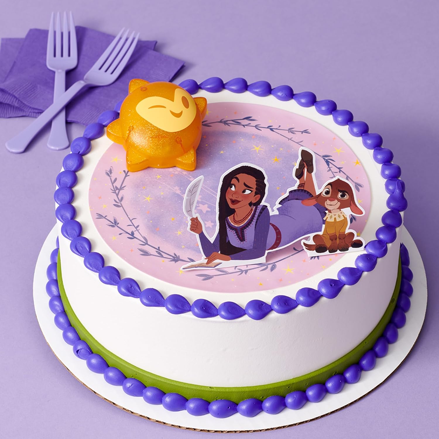 DecoSet Disney Wish Shining Star Cake Topper, juego de decoración de 2 ...