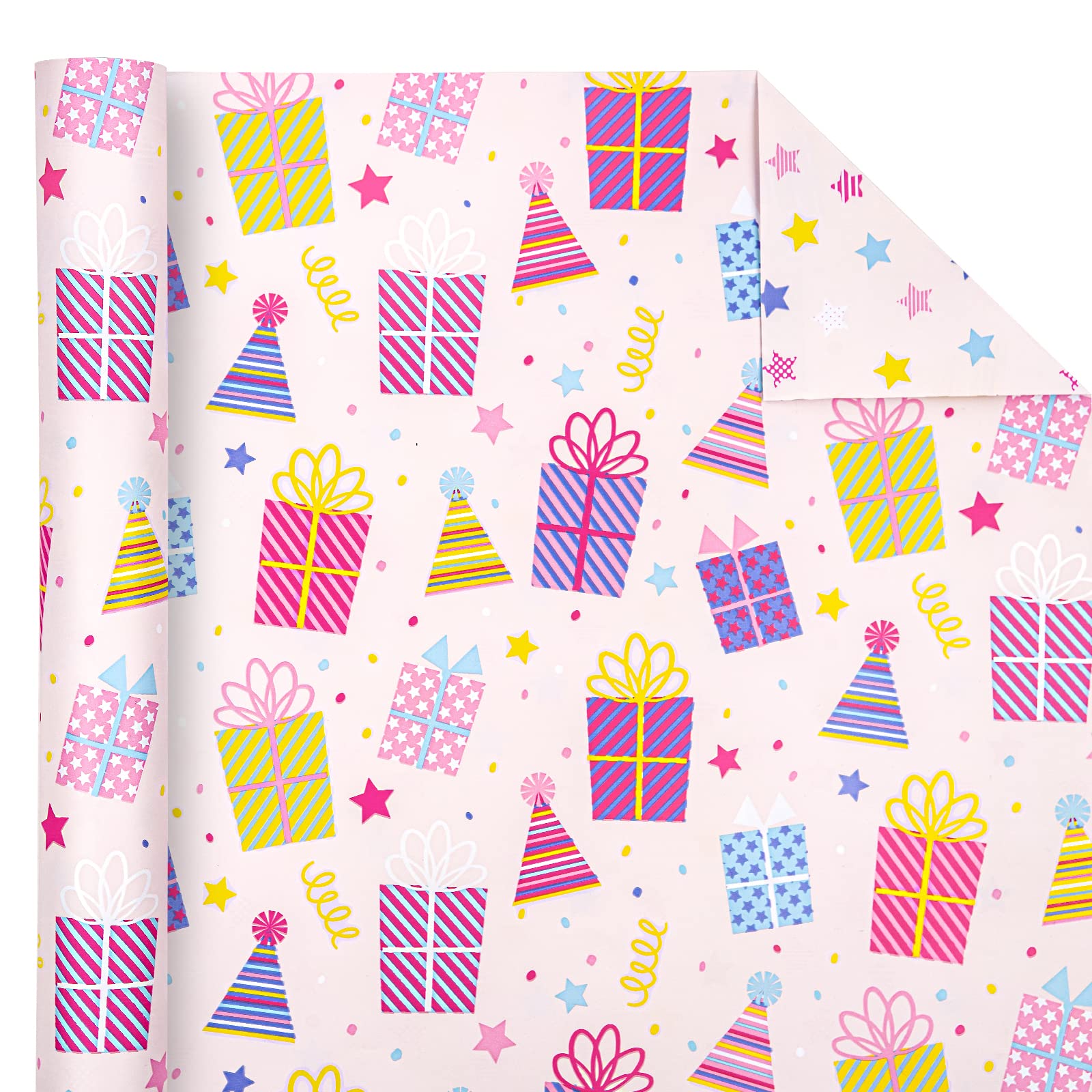 Snapklik.com : WRAPAHOLIC 30 Inch Jumbo Reversible Birthday Wrapping ...