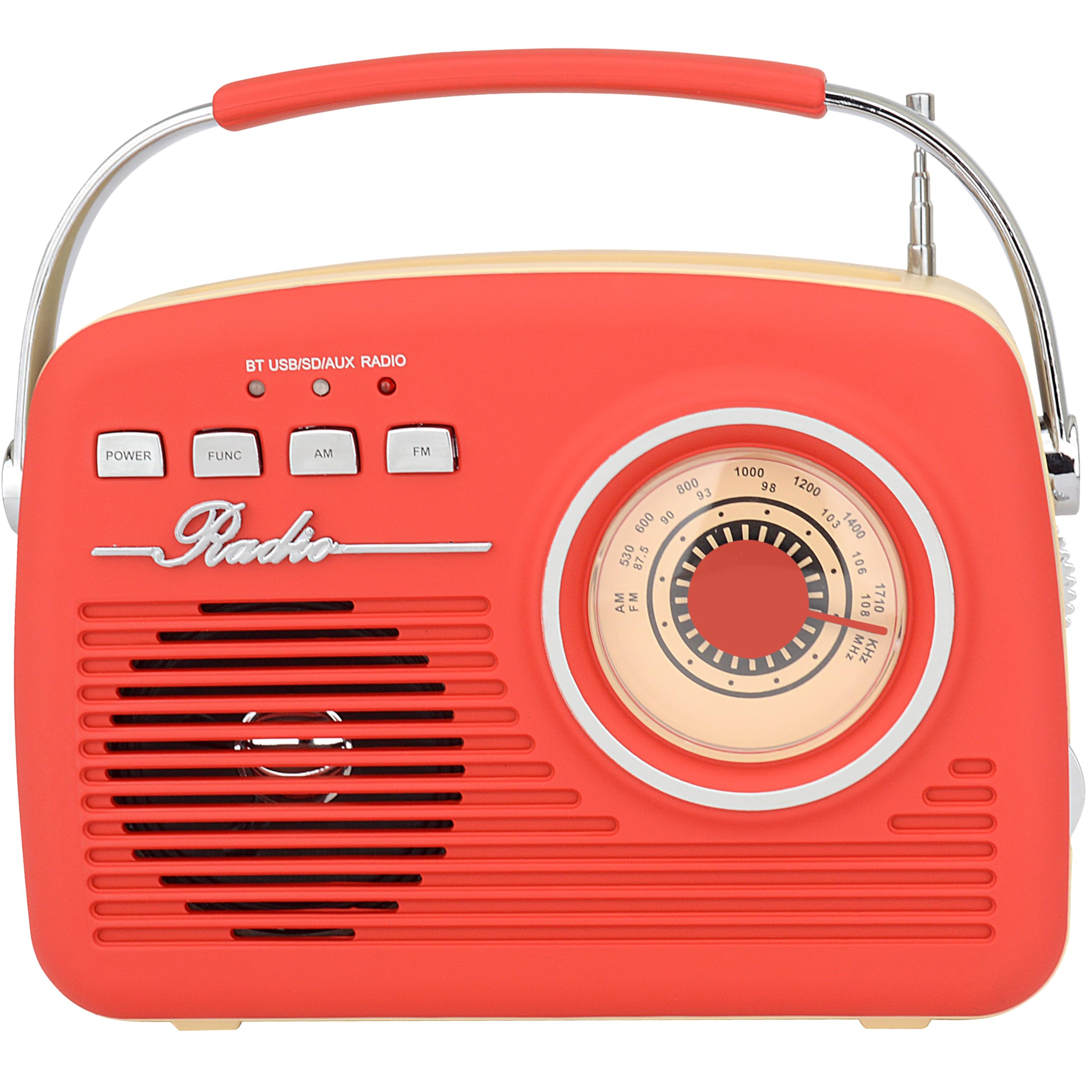 Amazon.com: Supersonic SC-1201BT Retro Portable Bluetooth Speaker with ...