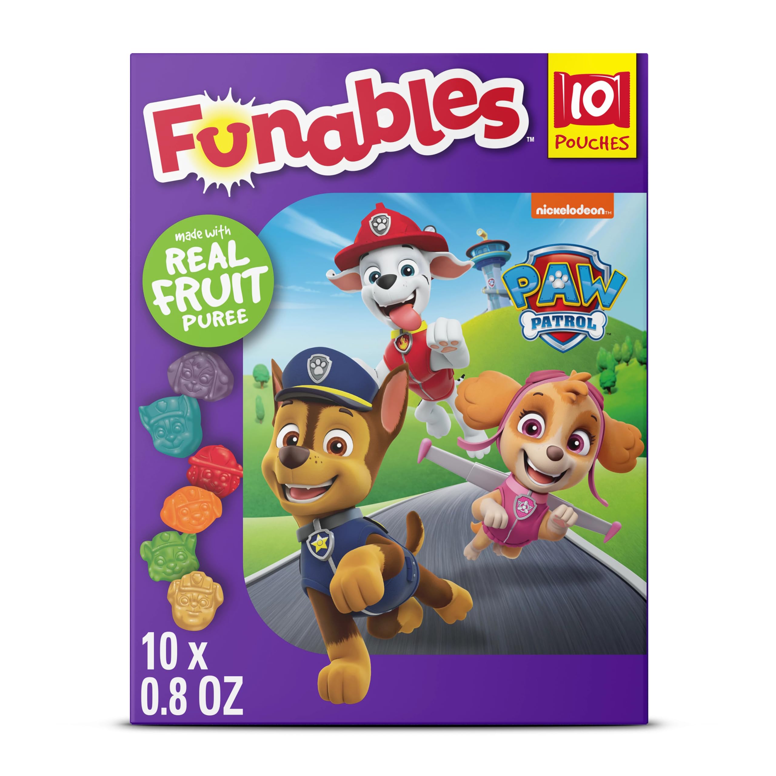 Amazon.com: Funables Fruity Snacks, PAW Patrol, Assorted Fruit ...