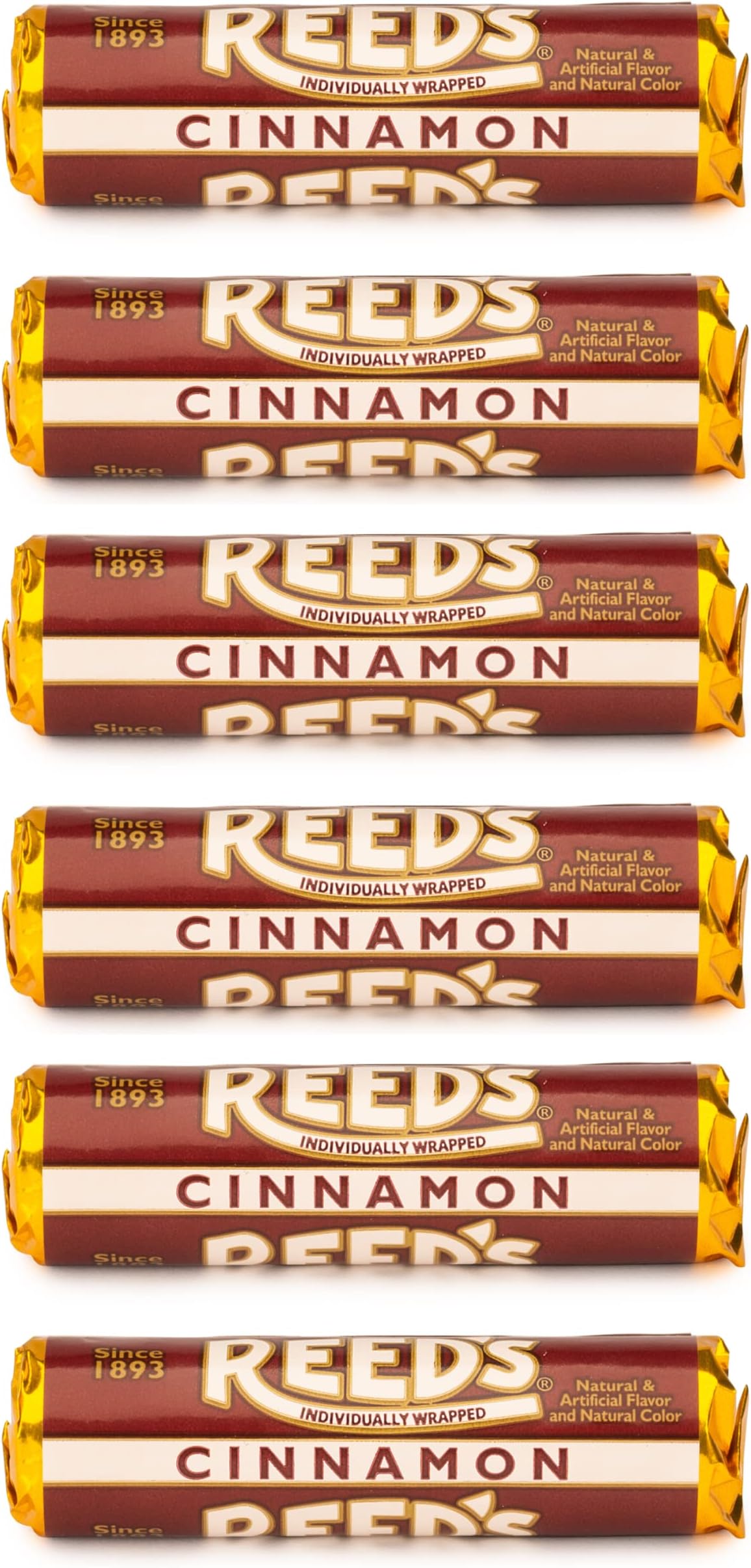 Amazon.com : Reed’s Individually Wrapped Cinnamon Candy Rolls | Six ...