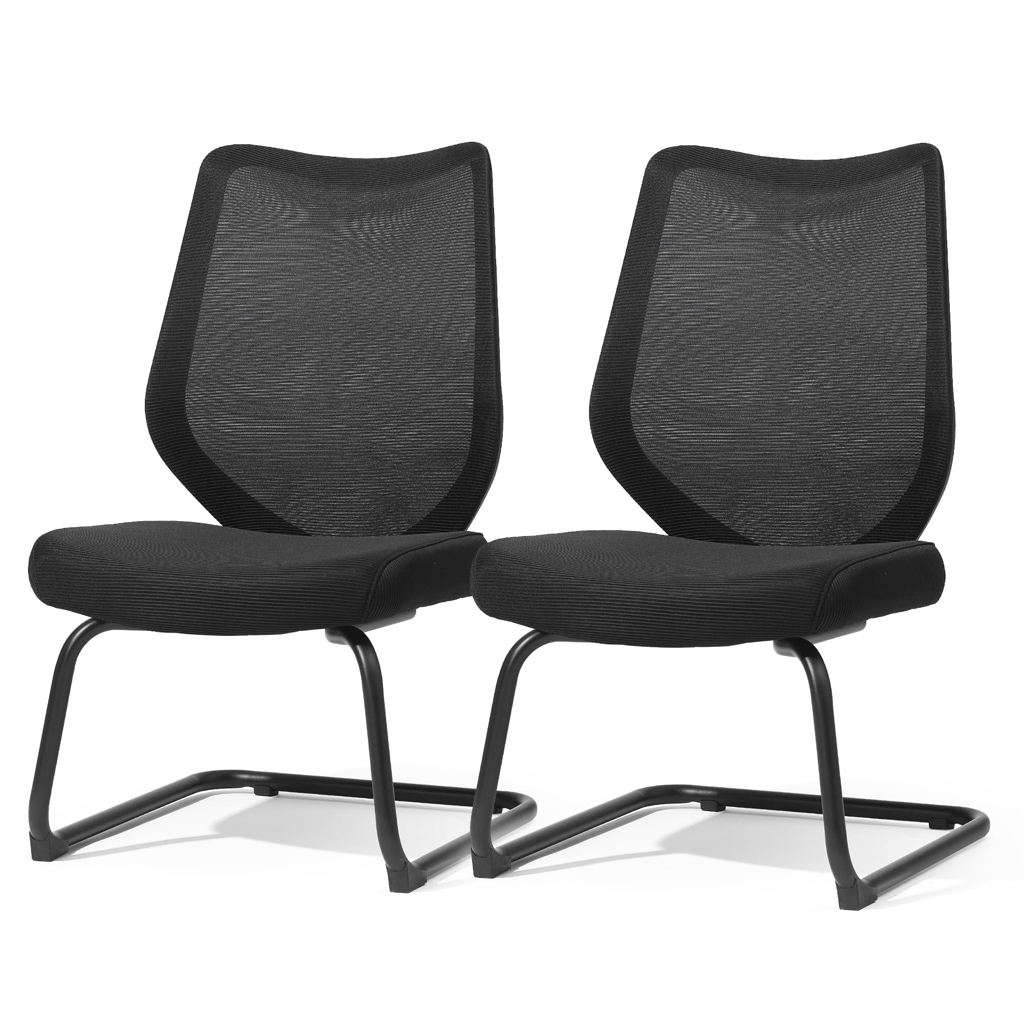 Amazon.com: FYLICA Office Chairs No Wheels Conference Room Chair ...