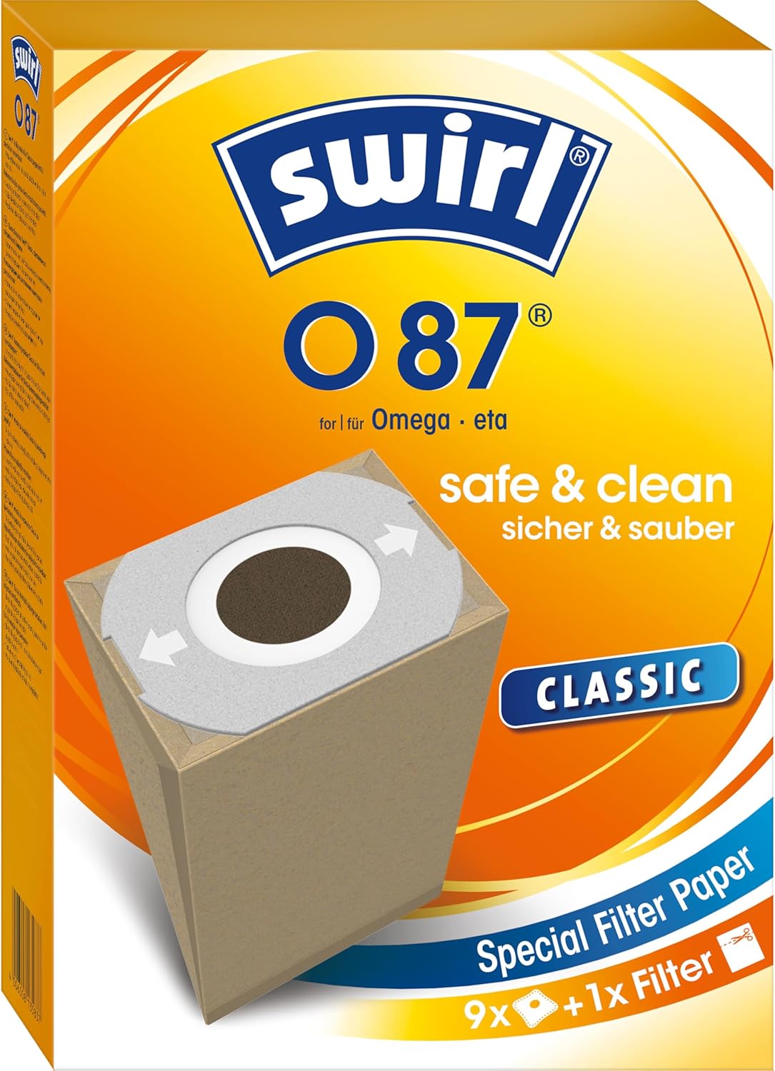 Swirl 135837 O 87 Hoover Bags, Multi-Coloured : Amazon.co.uk: Home ...