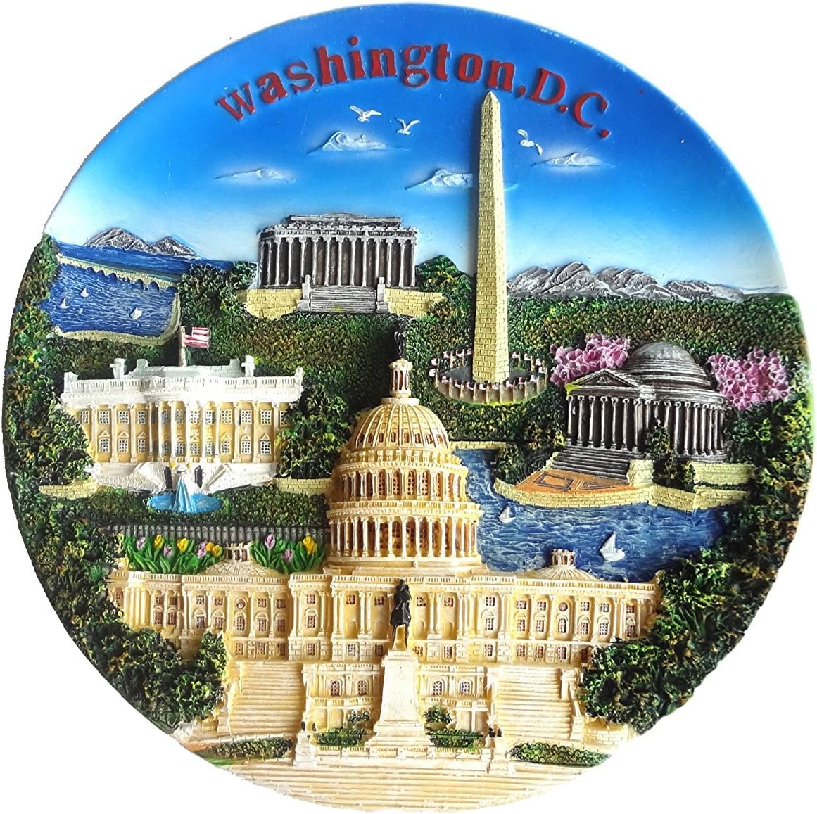 Amazon.com: Washington DC Souvenir Decorative Plate : Home & Kitchen