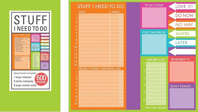 Book of Sticky Notes: Stuff I Need to Do - Brights: New Seasons ...