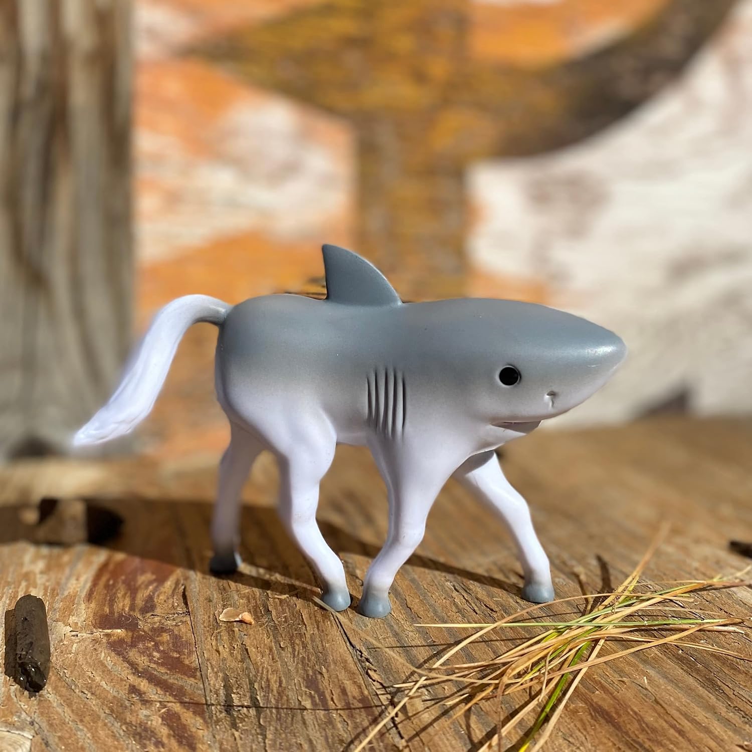Buy RANDIMALS Horse Shaped Shark Figurine Toy 5”, Premium Hard Rubber ...