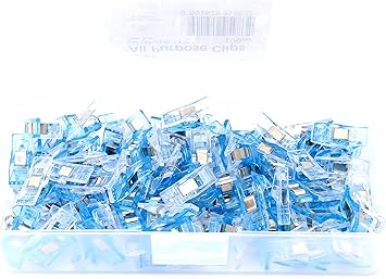 Amazon.com: iExcell 100 Pcs Blue All Purpose Craft Clips - Best for ...