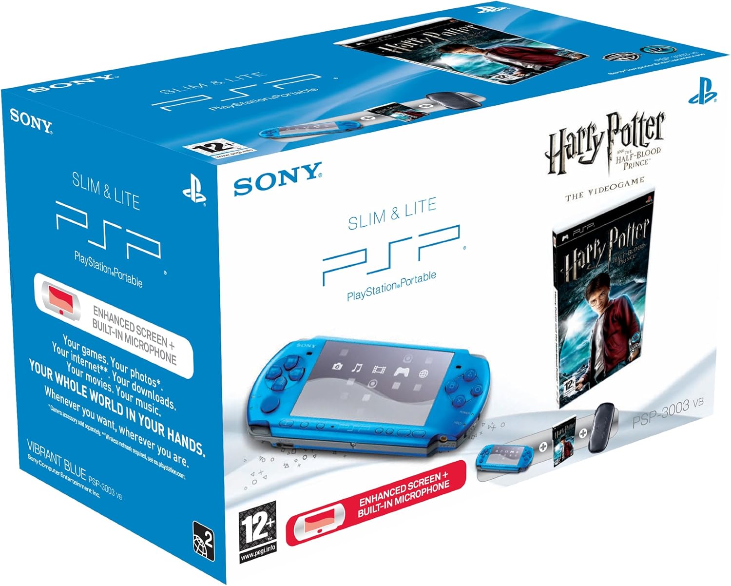 Sony PSP 3003 Console (Blue) with Harry Potter Half Blood Prince Bundle ...