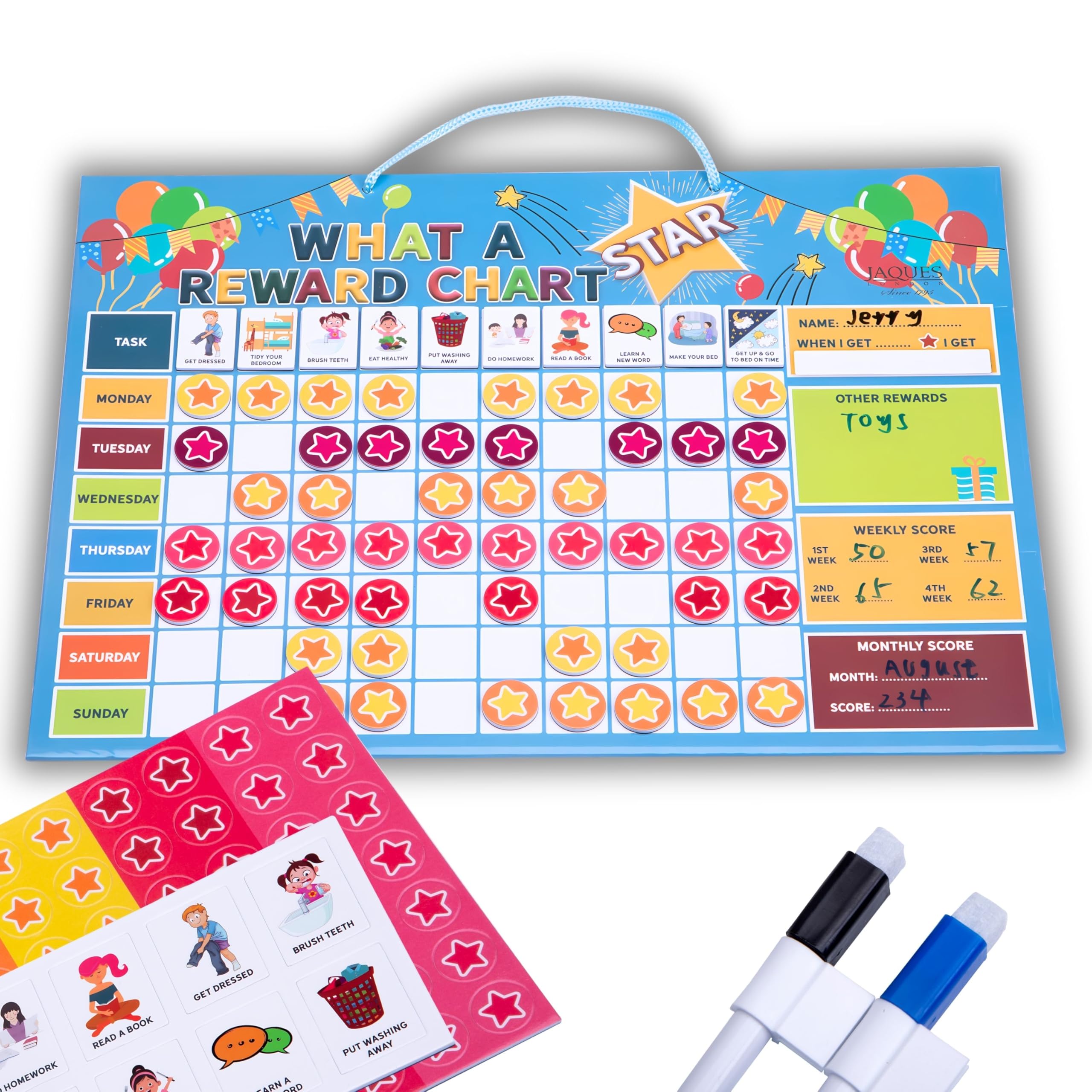 Jaques of London Reward Charts for Children | Magnetic Star Chart ...