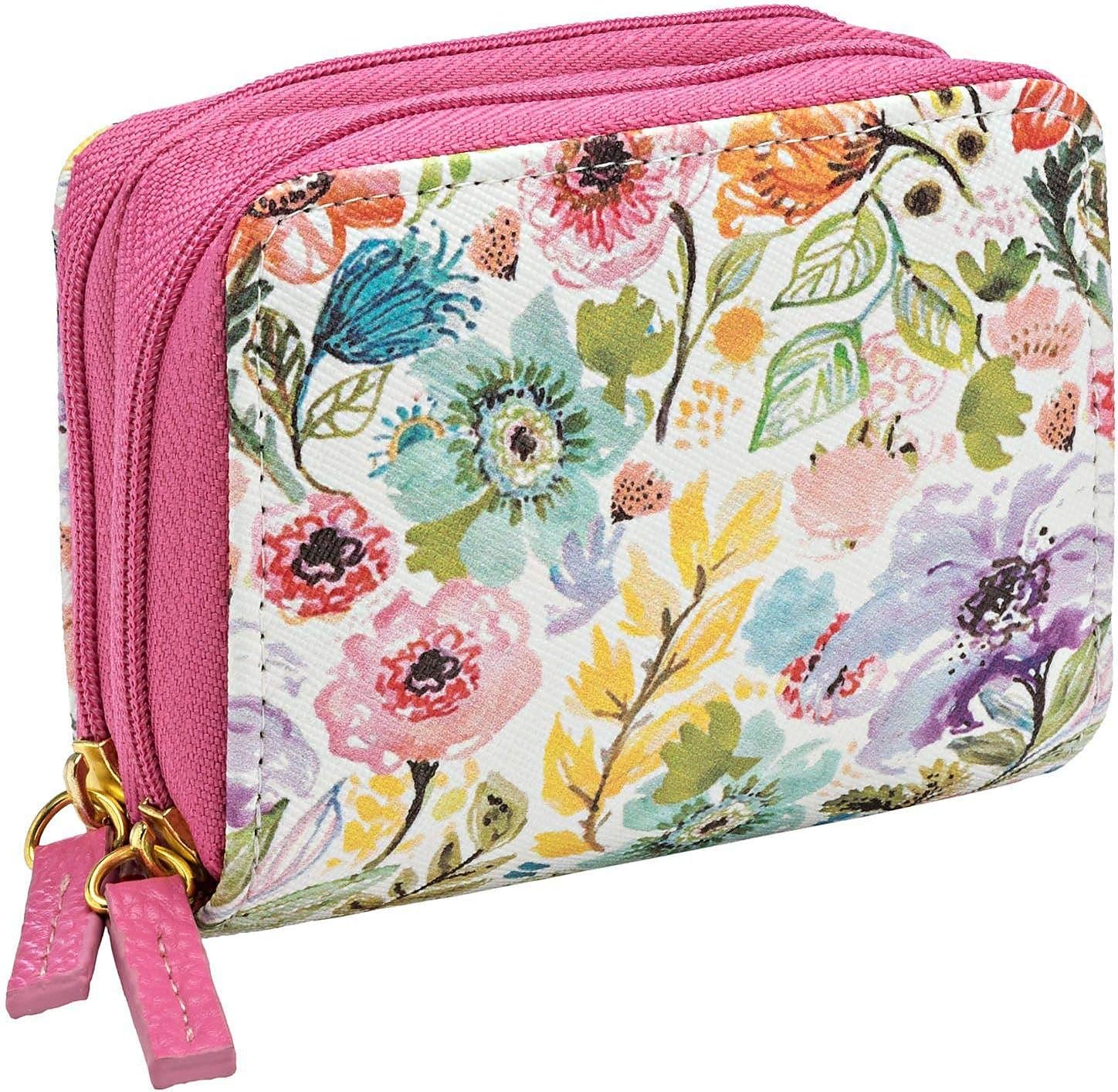 Amazon.com: Buxton womens Rfid wallets, Petite Floral, One Size US ...