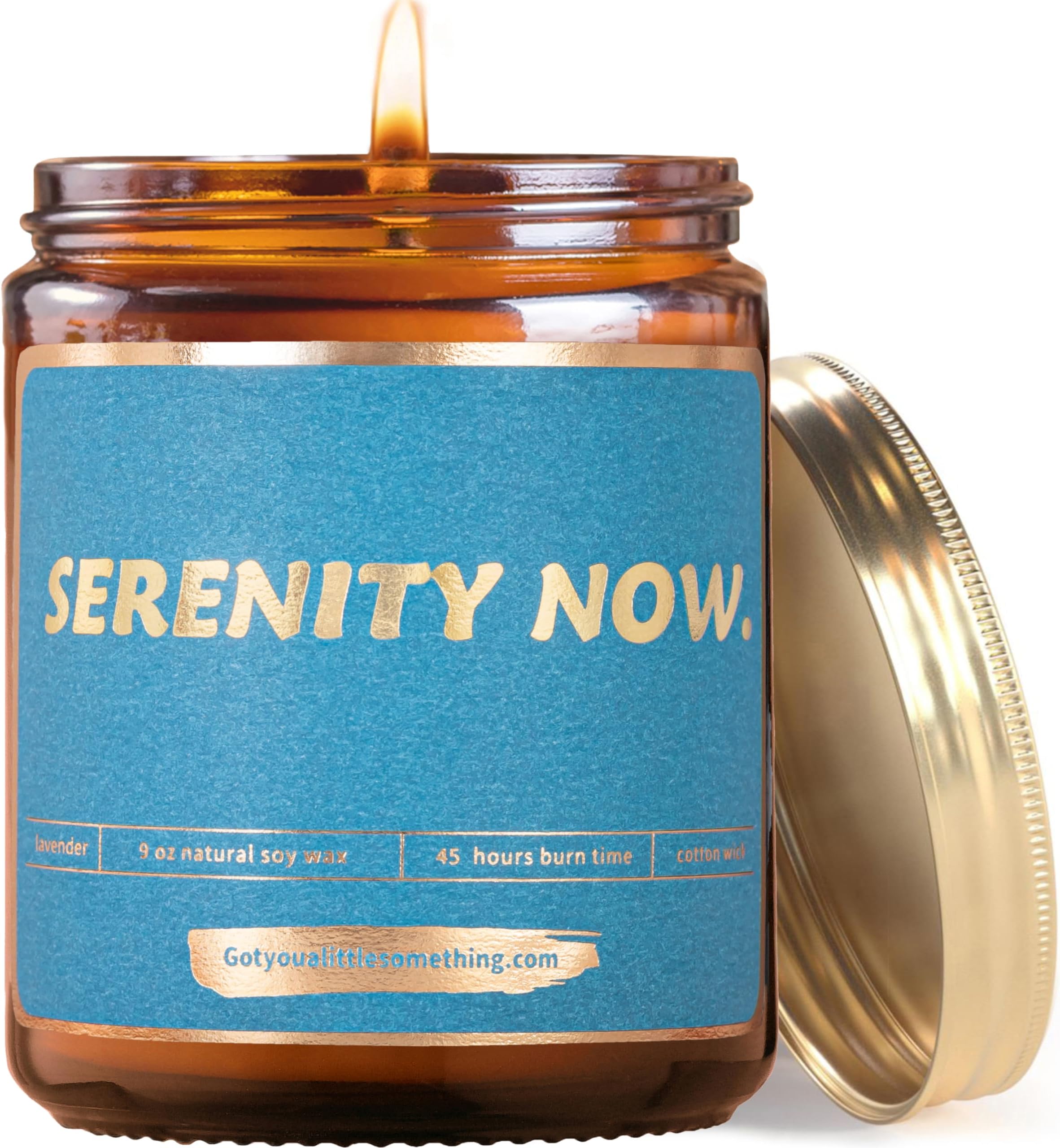 Amazon.com: Serenity Now + Hakuna Matata - Set of 2 Scented Candles by ...