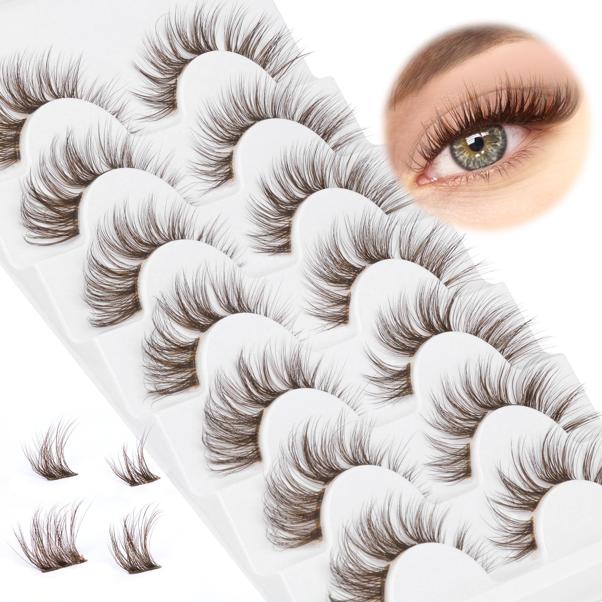 Amazon.com: Magnetic Eyelashes Magnetic Lashes with Applicator No Glue ...