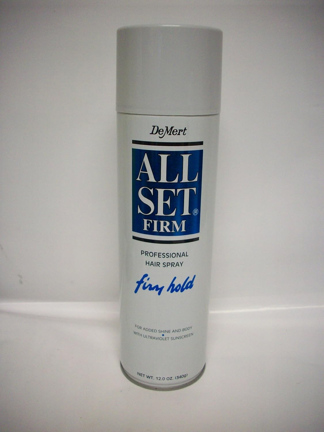 Amazon.com : DeMert All Set Firm Blue Firm Hold Hair Spray 12oz ...