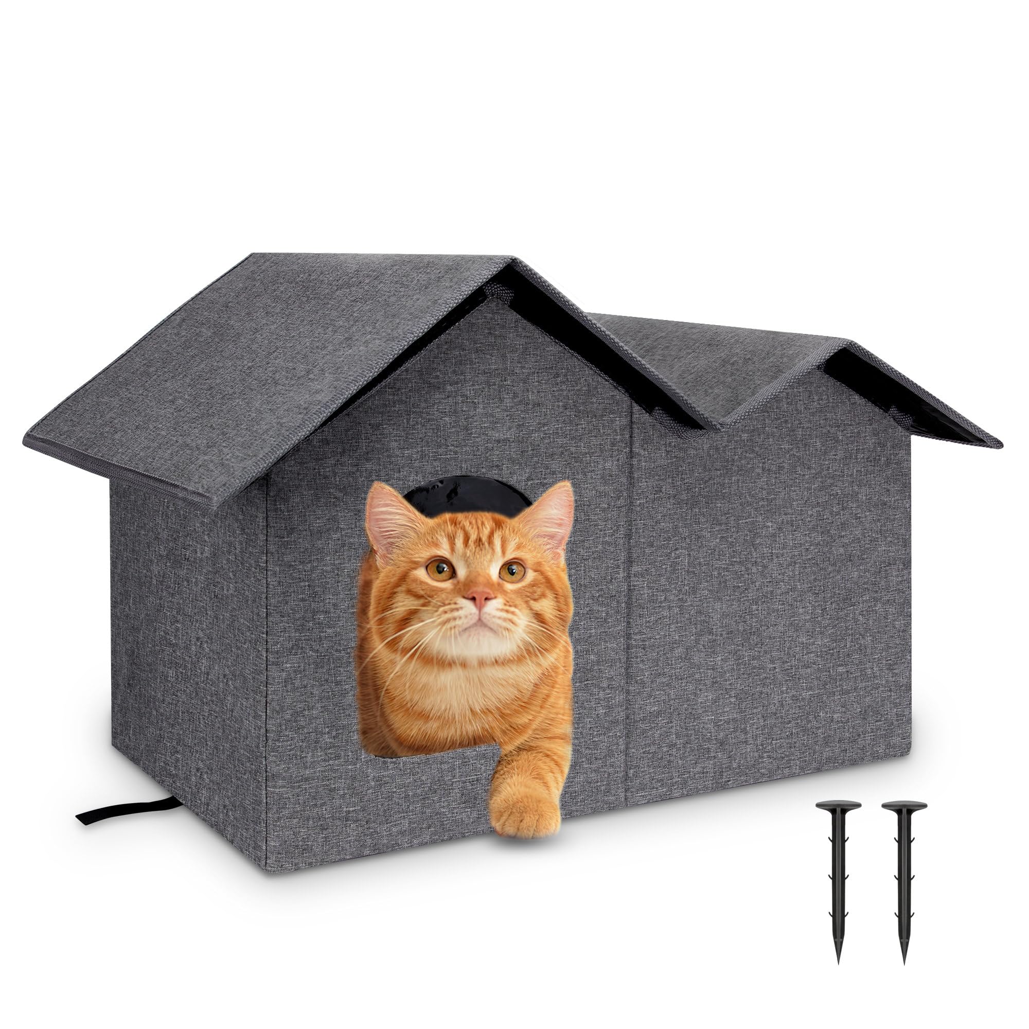 Amazon.com : Baychon Weatherproof Clawsable Cat Houses for Outdoor Cats ...