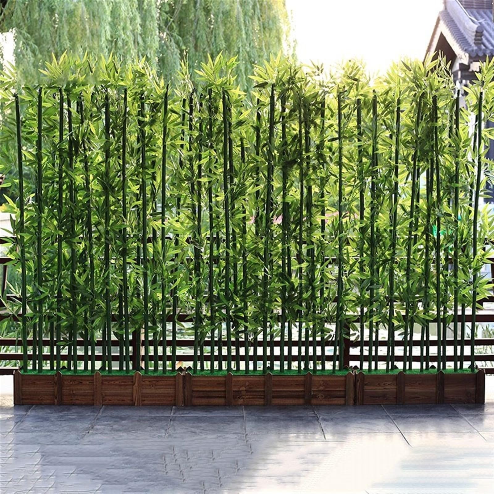 Amazon.com: RENLXFI Artificial Simulation Bamboo, Realistic Faux Bamboo ...