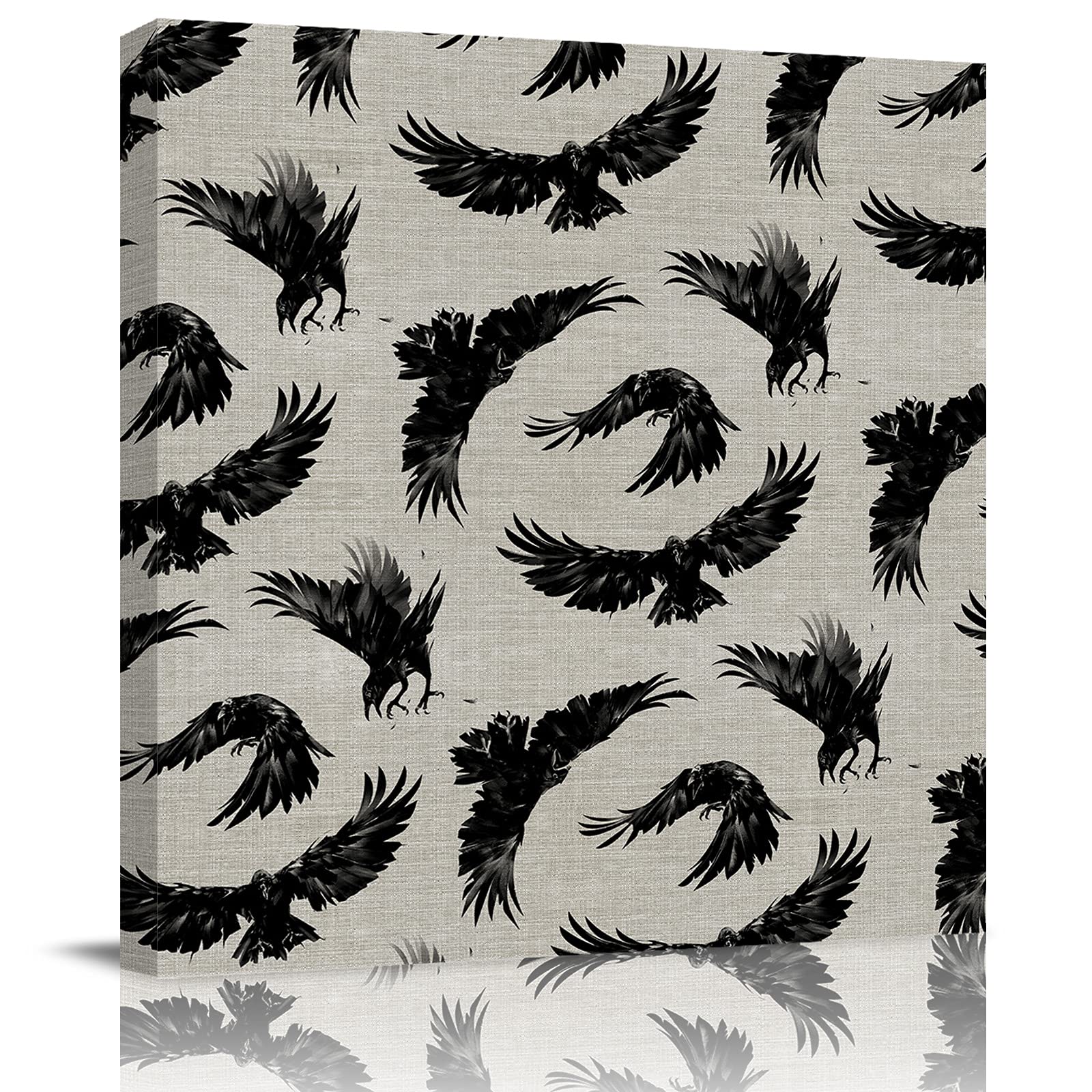 Flying Crows Painting