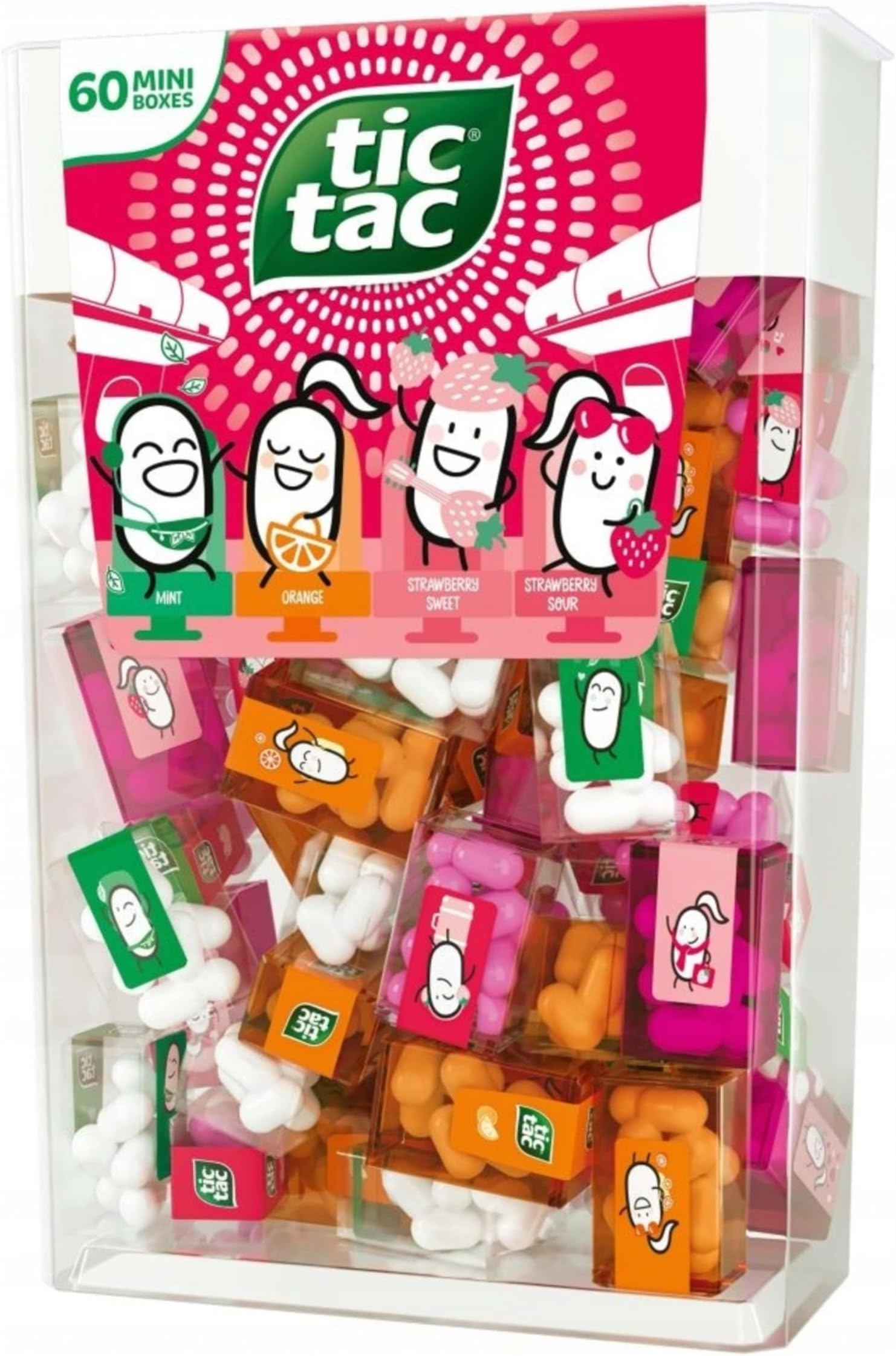 Amazon.com: TIC TAC Box with 60 Mini Boxes (Mint, Orange, Spearmint ...