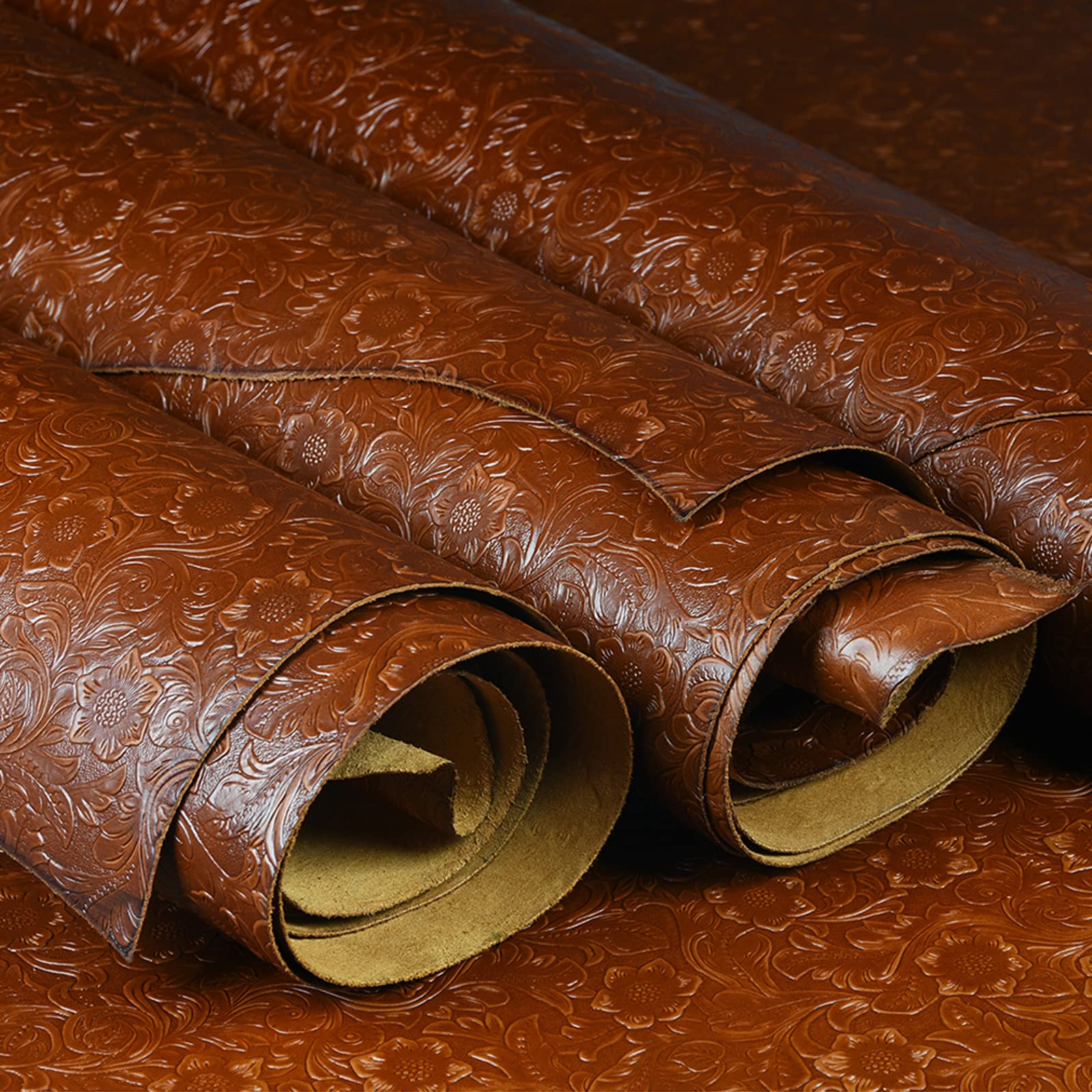 Amazon.com: Leather Sheets,Leather for Crafts Tooling Leather Square 2 ...