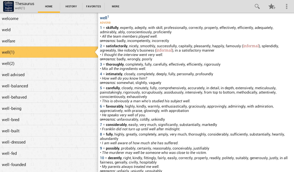 Collins Thesaurus of the English Language - App on the Amazon Appstore