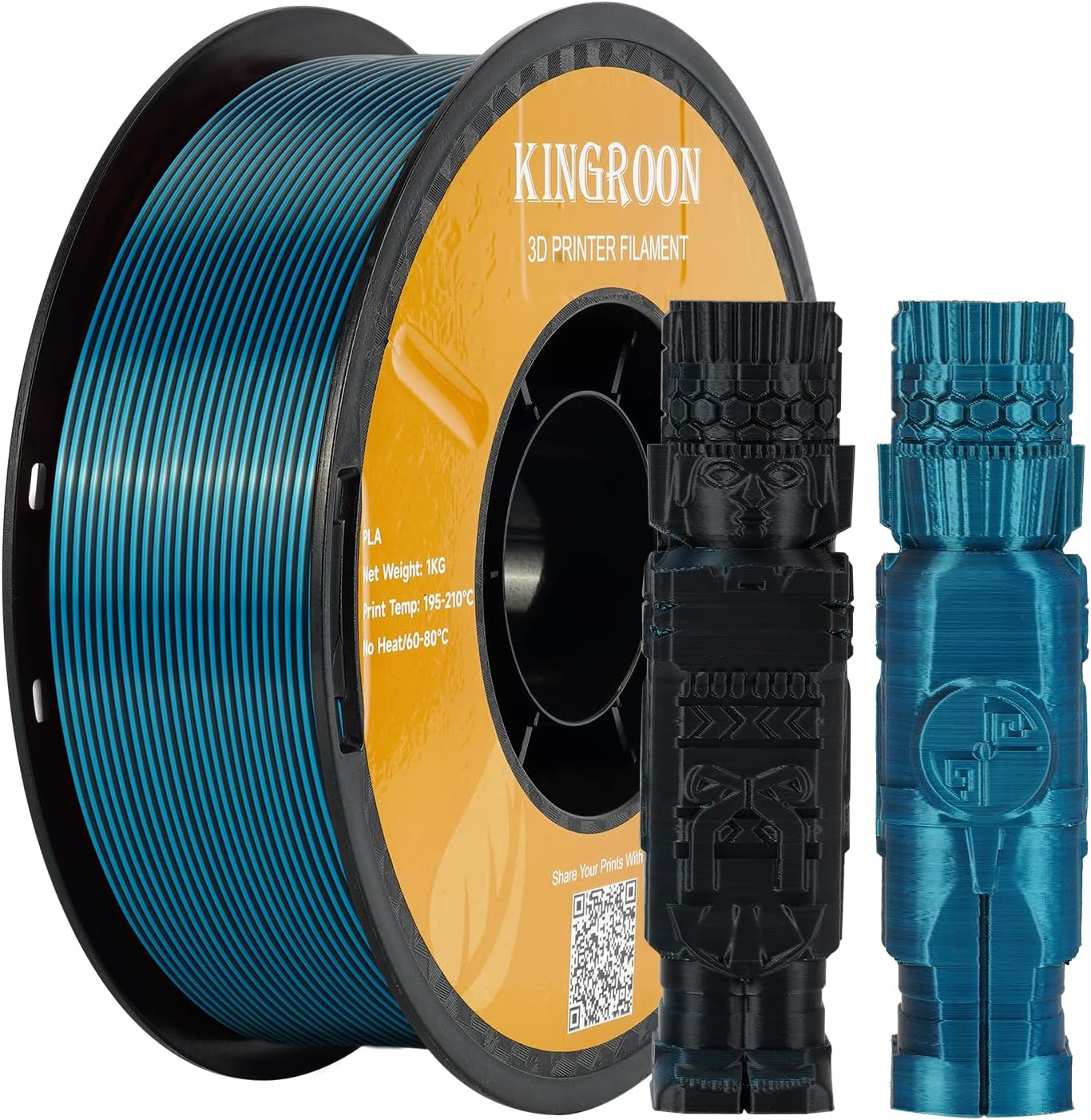 Amazon.com: ANYCUBIC Silk Dual Color Pla Filament, 2-in-1 Chrome ...