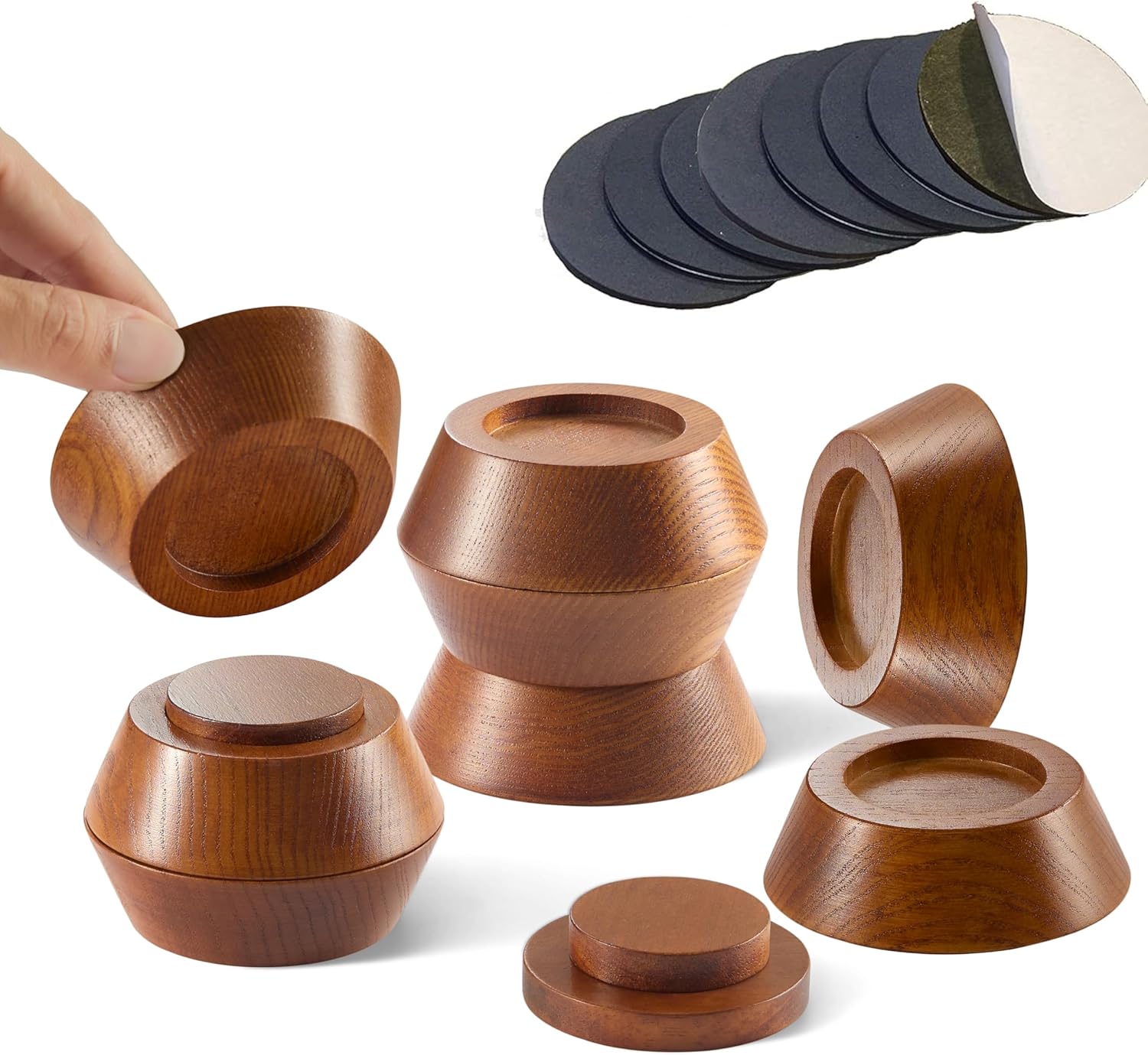 Amazon.com: Bed Risers, Furniture Risers (Set of 8-Height 1") Can be ...