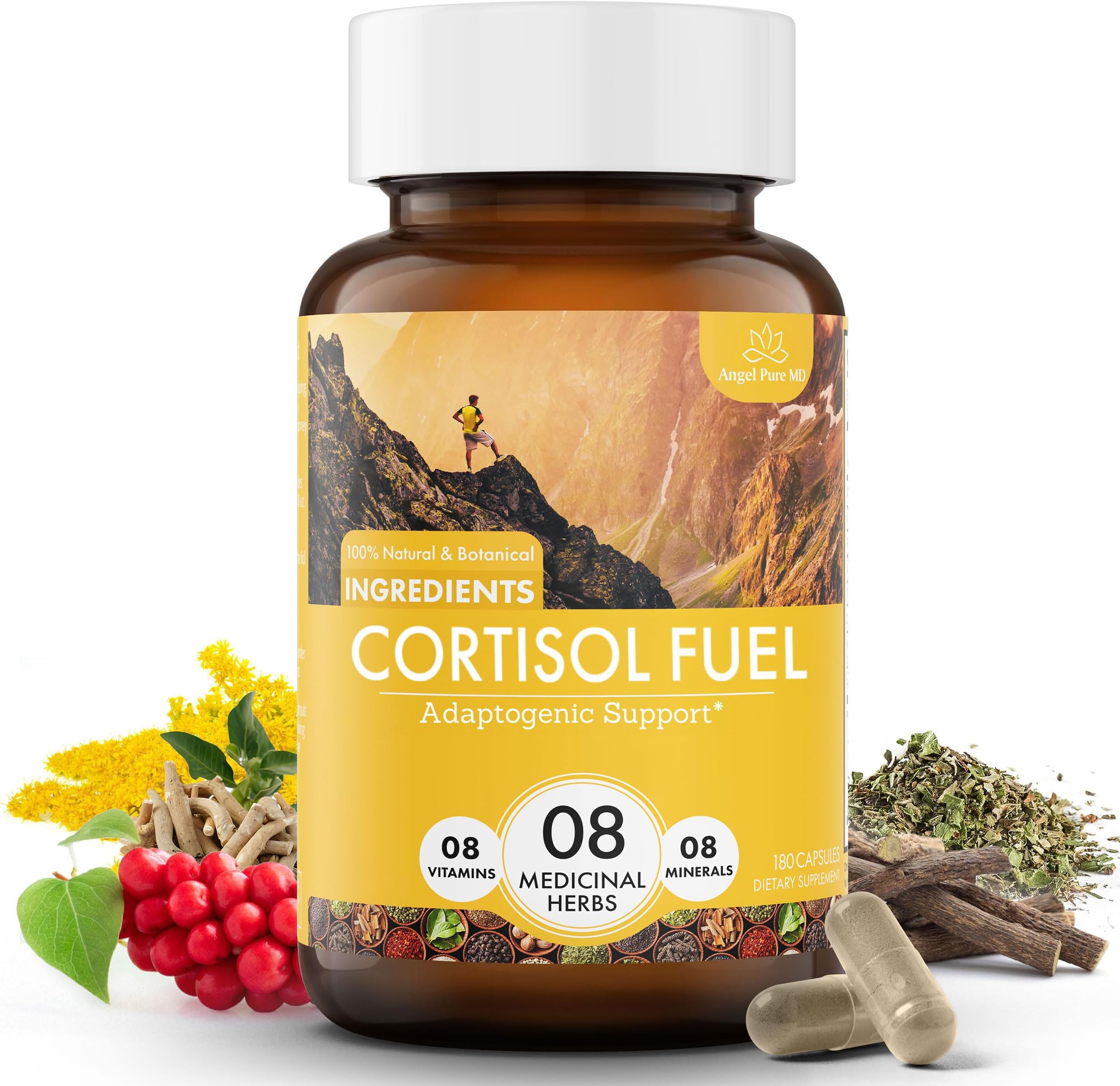 Amazon.com: Angel Pure Cortisol Fuel Allergen Free Stress Relief ...