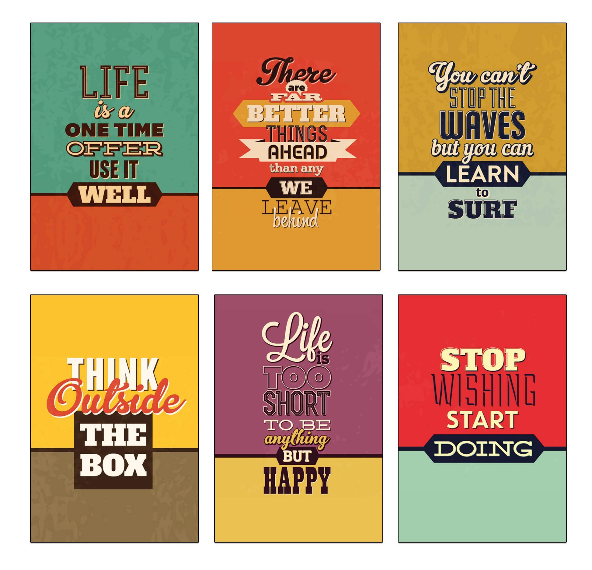 Buy Inspirational and Motivational Postcards in" Reto Style" Set of 30 ...