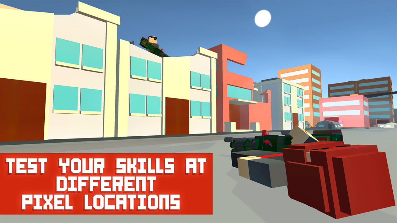 Block Sniper Survival 3D: Armed Force of Battle Warriors Pixel Shooting ...