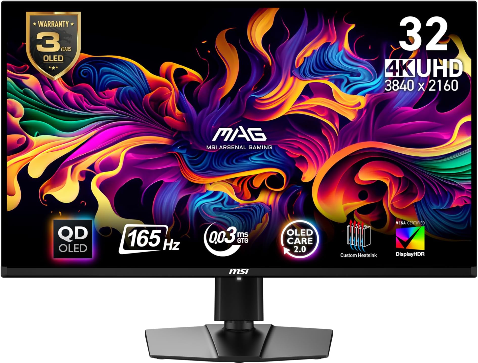 Amazon.com: MSI MAG 321CUP QD-OLED 32-inch 3840 x 2160 (UHD) Computer ...