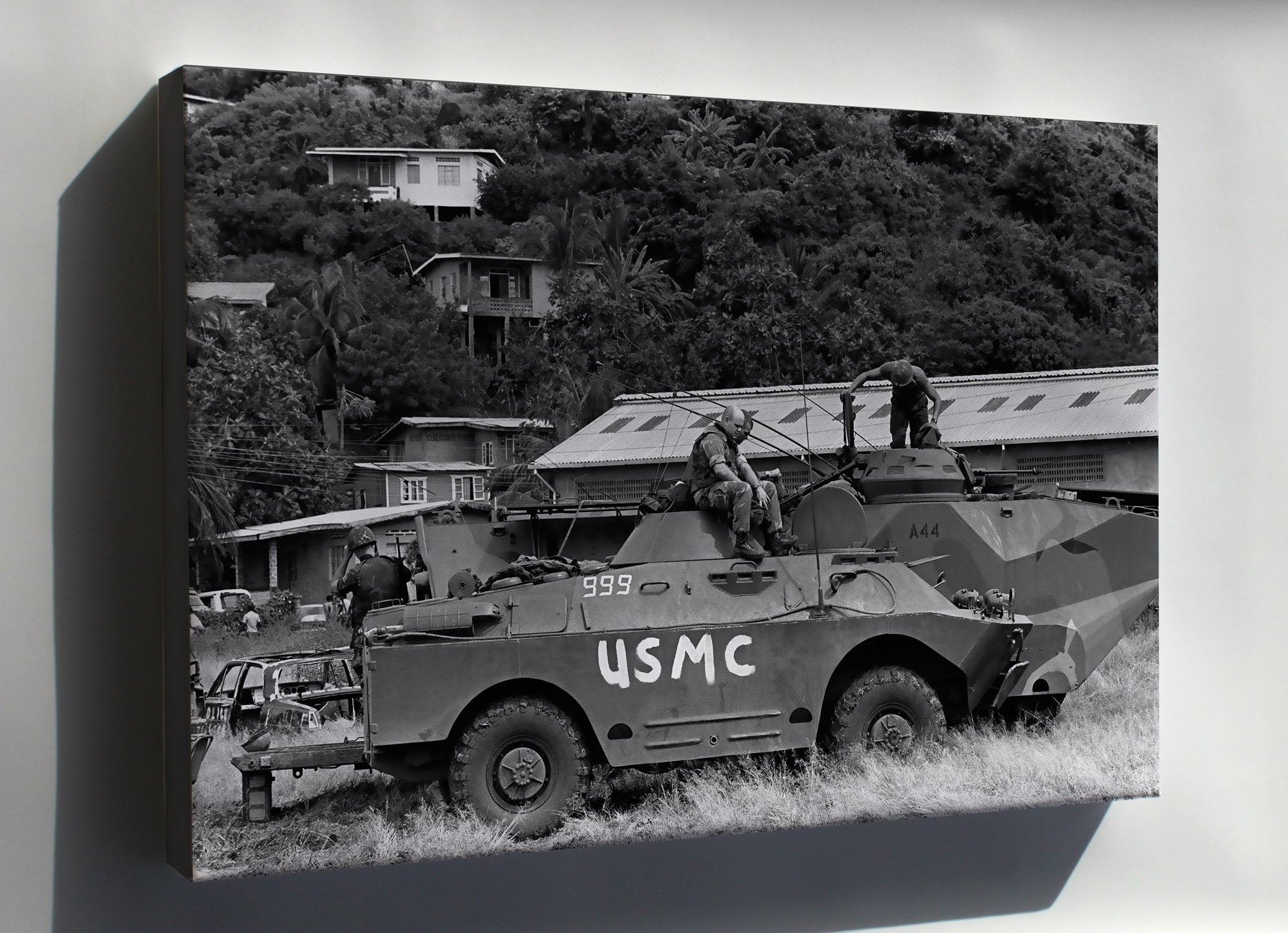 Buy Canvas 24x36; Us Marines Sit Aboard A Captured Soviet-Made Brdm-2 ...