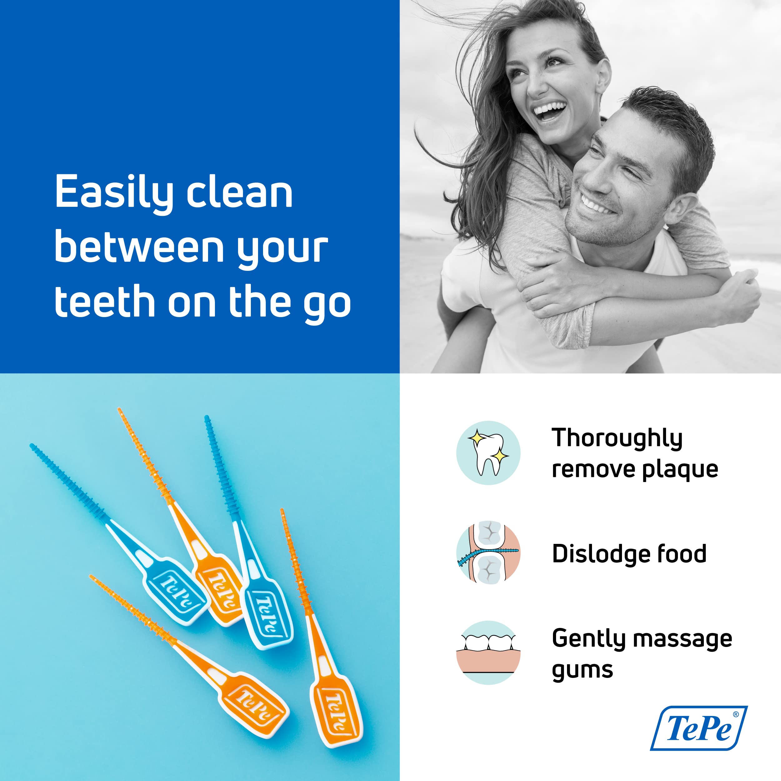 Snapklik.com : TEPE Dental Floss Picks, Tooth Picks Flossers, Floss ...