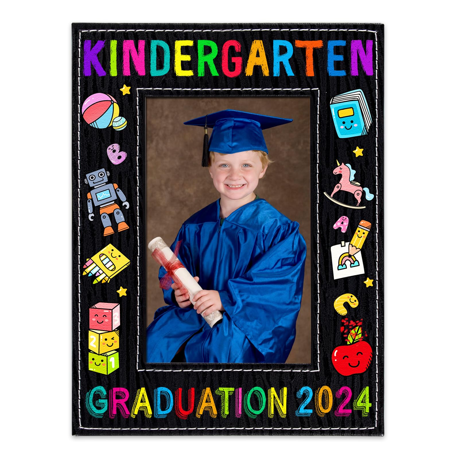 Amazon.com: PETCEE Kindergarten Graduation Picture Frame 2024 Preschool ...