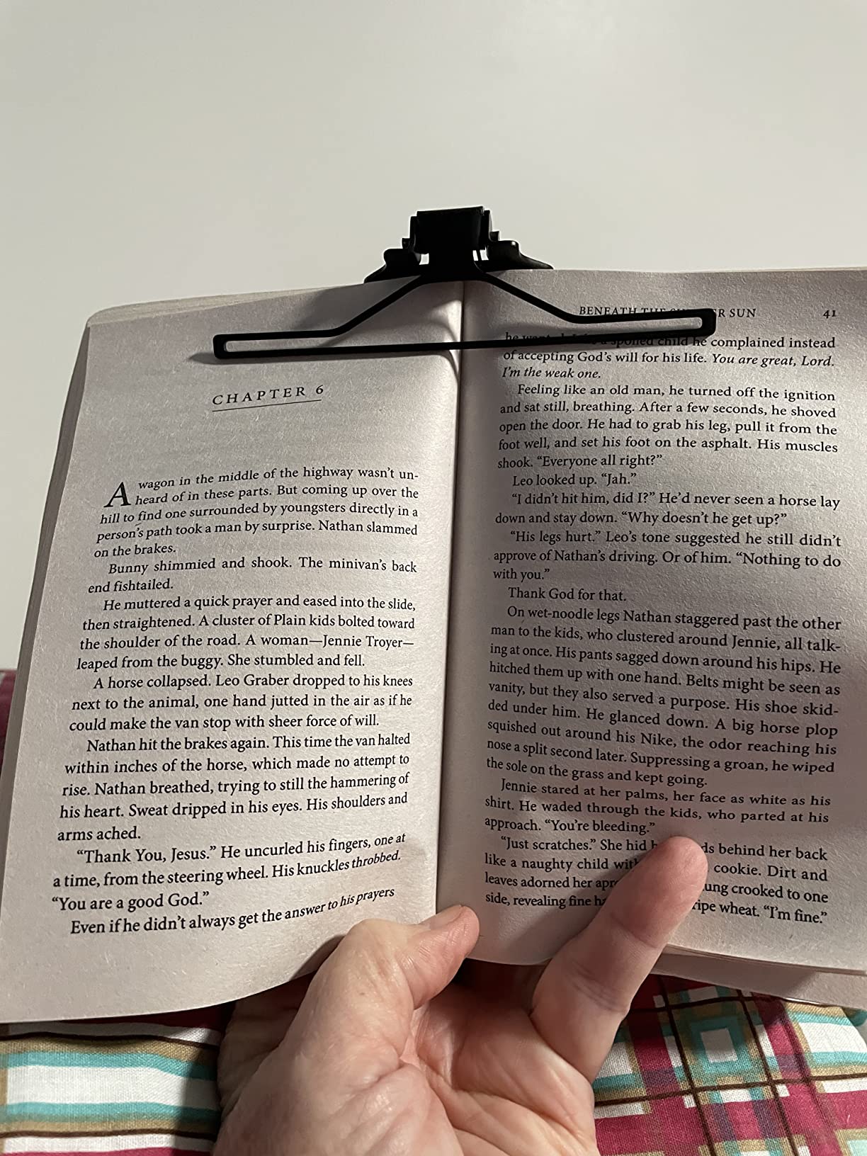 Amazon.com : FolioKlip Book Page Holder | Page Holder for Reading ...