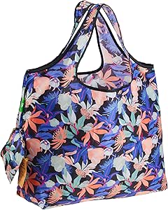 Amazon.com - ECO CHIC Foldable Reusable Large Grocery Bags - Foldable ...