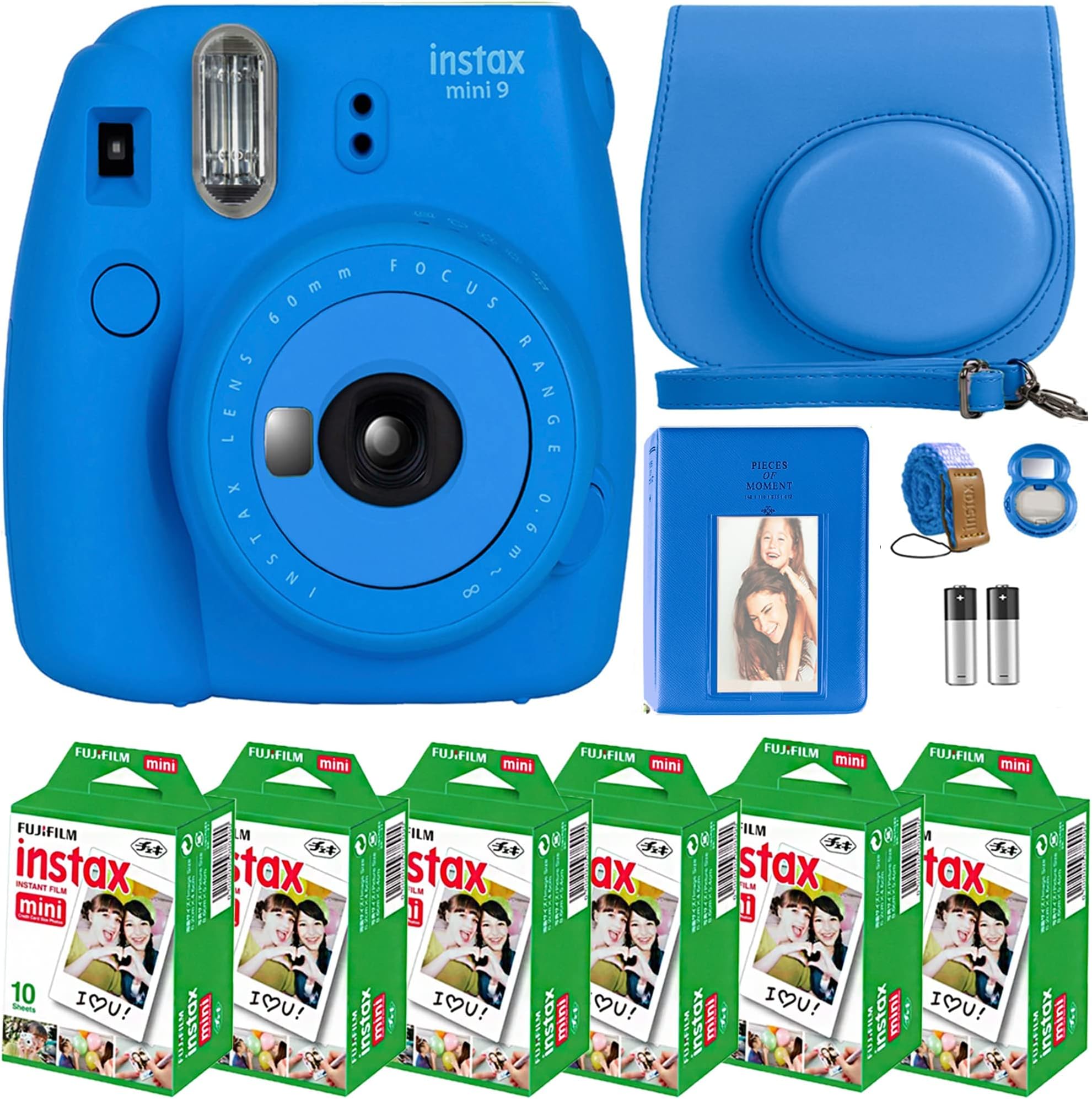 Amazon.com : Fujifilm Instax Mini 9 Instant Camera - Ice Blue, 2.7x4 ...