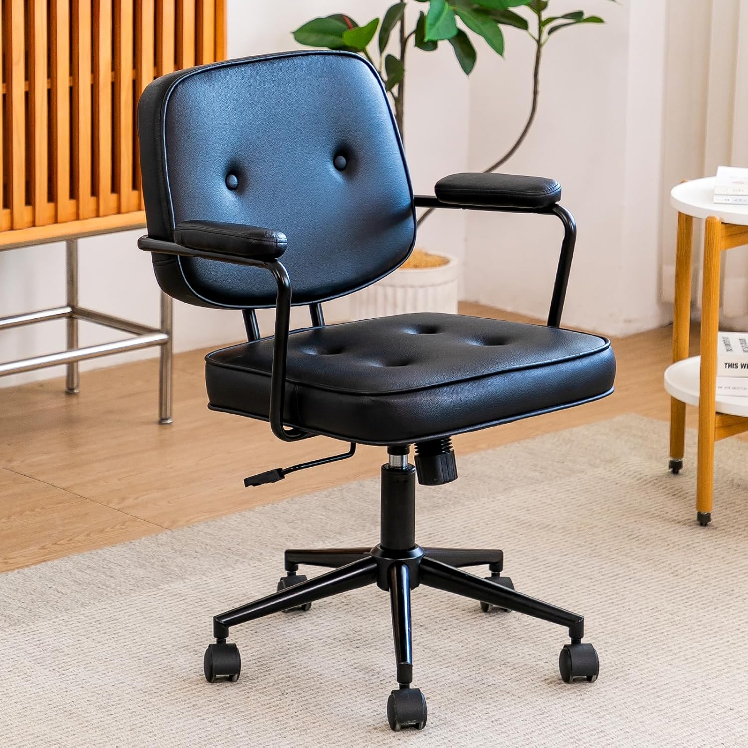 Amazon.com: NTailed FOX Mid Century Office Chair, Swivel Desk Chair ...